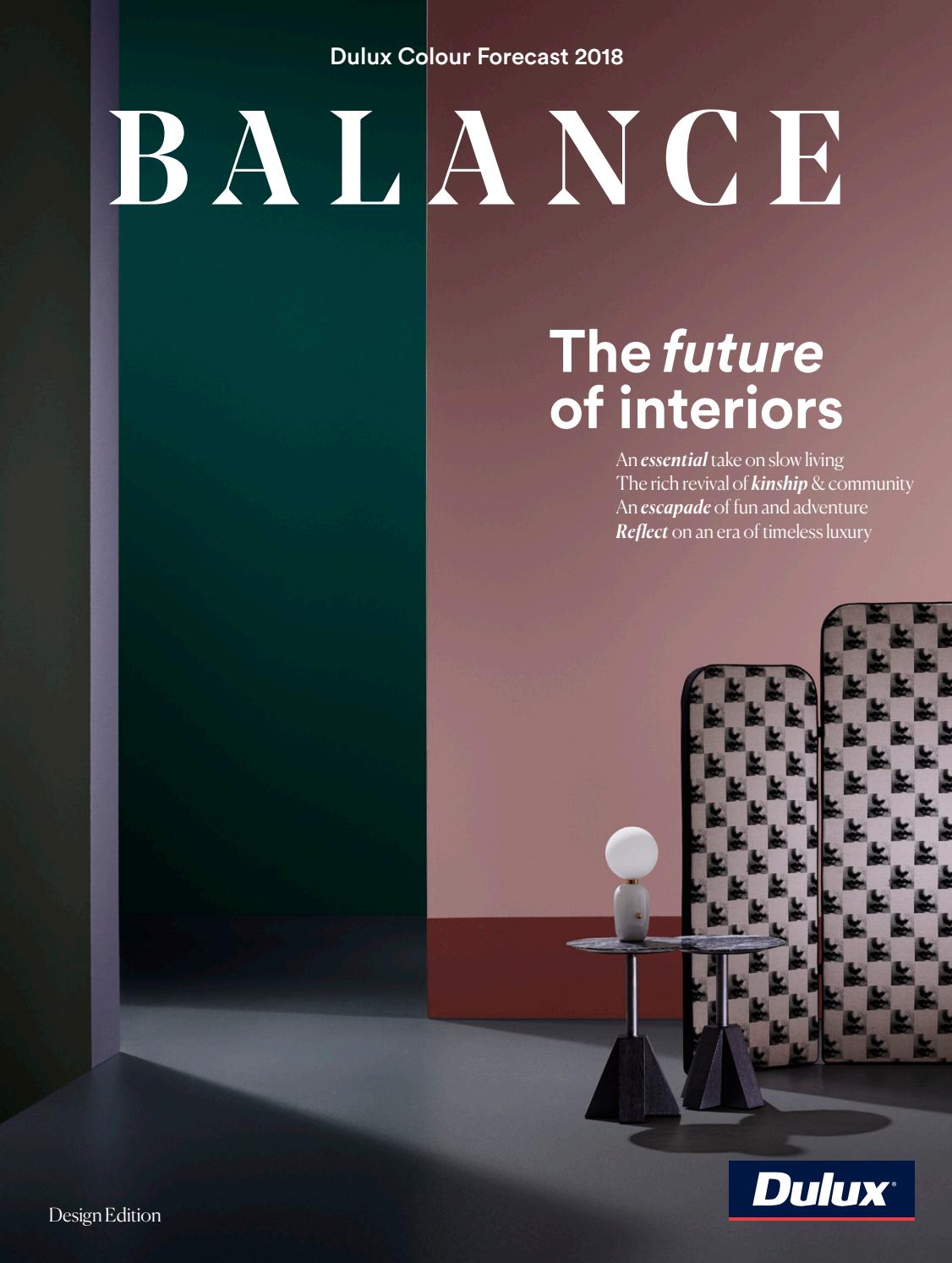 Dulux Colour Forecast 2018 Design Edition AU by Dulux Australia - Issuu