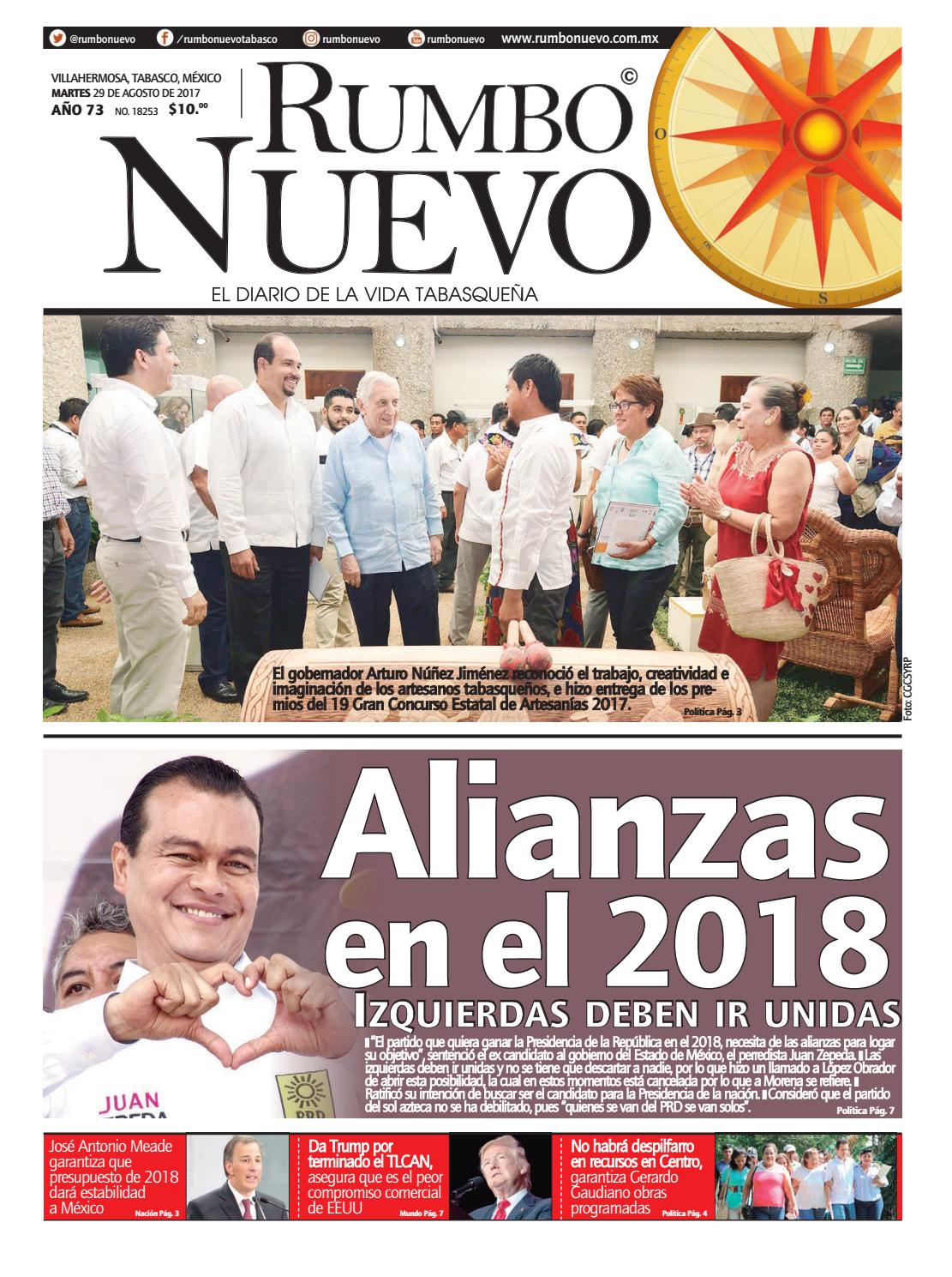 Rumbo Nuevo. Martes 29 de agosto de 2017 by Grupo Rumbo Nuevo - Issuu