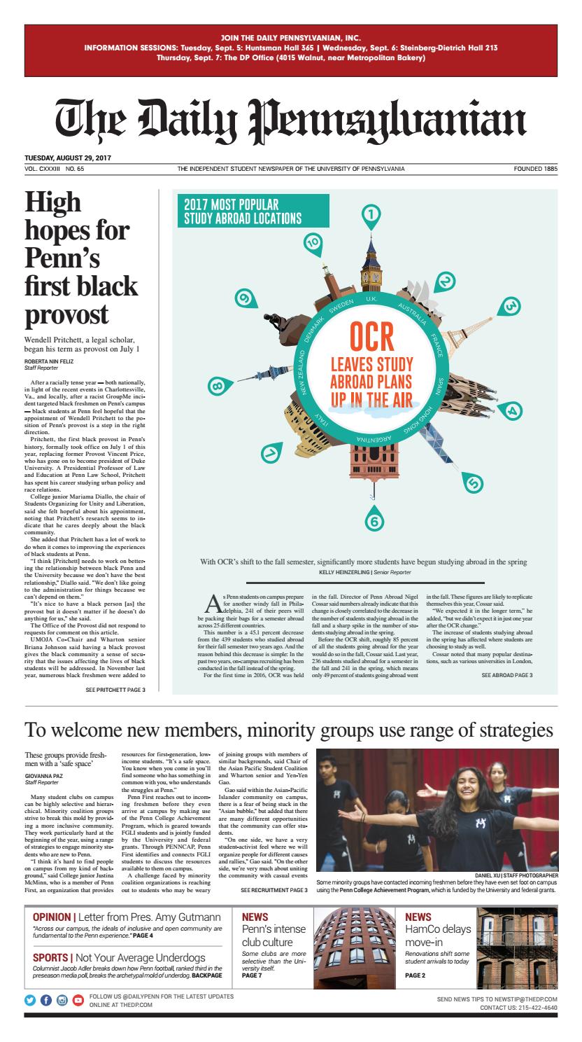 August 29, 2017 by The Daily Pennsylvanian - Issuu