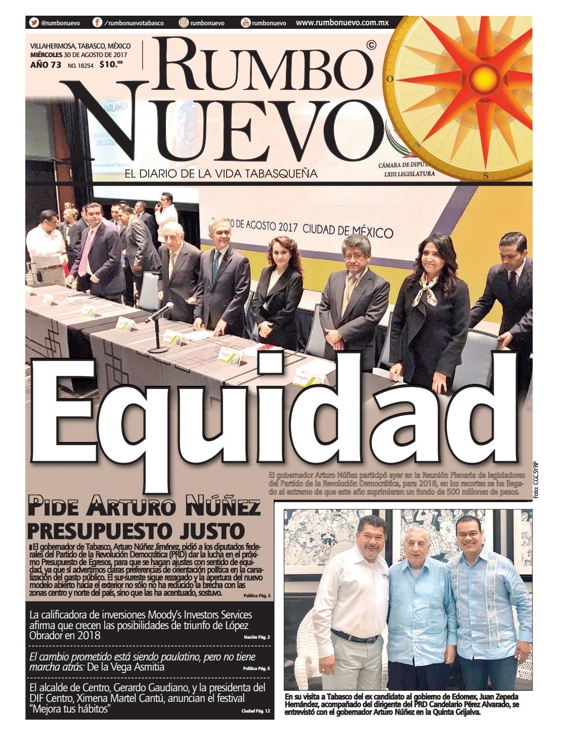 Rumbo Nuevo. Miércoles 30 de agosto de 2017 by Grupo Rumbo Nuevo - Issuu