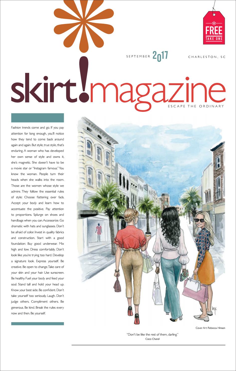 The September 2017 "Essentials" Charleston Skirt Magazine by skirt.com ...