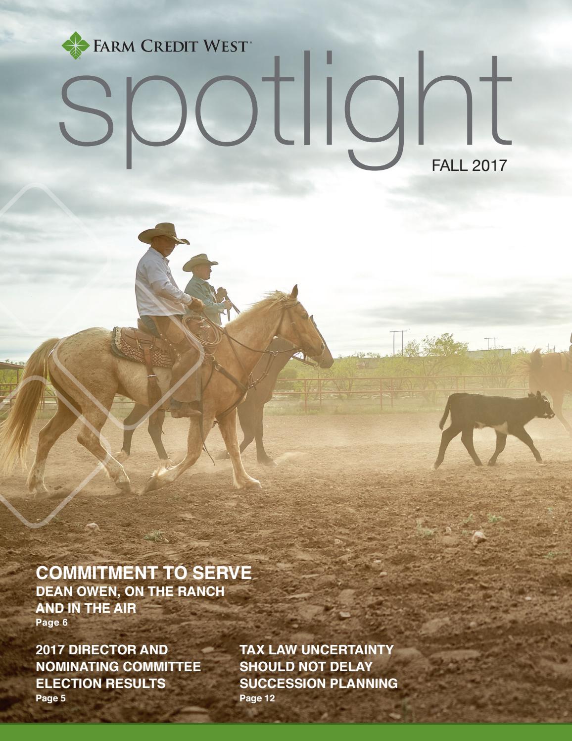 FCW Spotlight Fall 2017 by Farm Credit West - Issuu