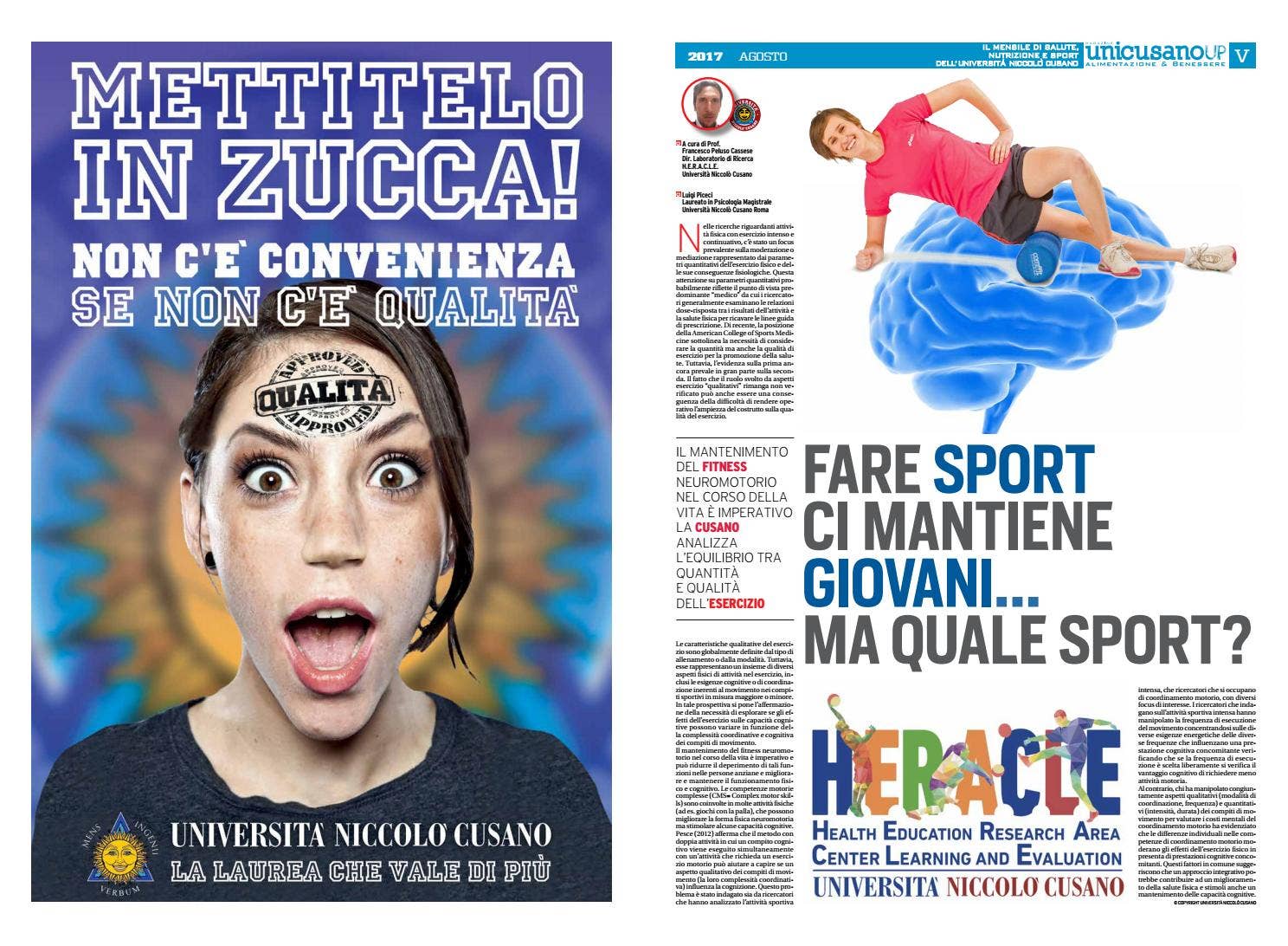 2017 08 unicusano up by UniCusano - Università Niccolò Cusano - Issuu