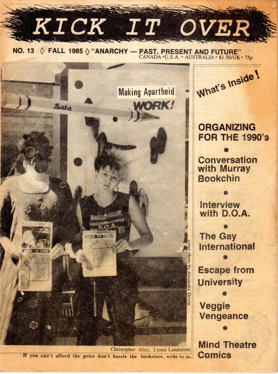 Kick It Over, No. 13, Fall 1985 by Arm The Spirit - Issuu