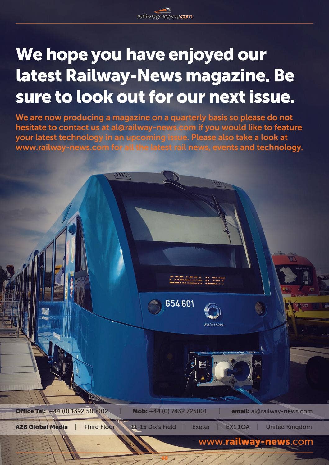 Railway-News Magazine Railway Interchange Special 2017 by a2b Global Media - Issuu