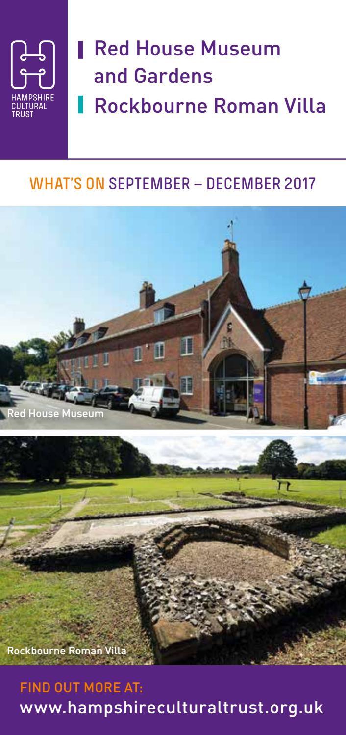 Red House and Rockbourne What's On September - December 2017 by ...