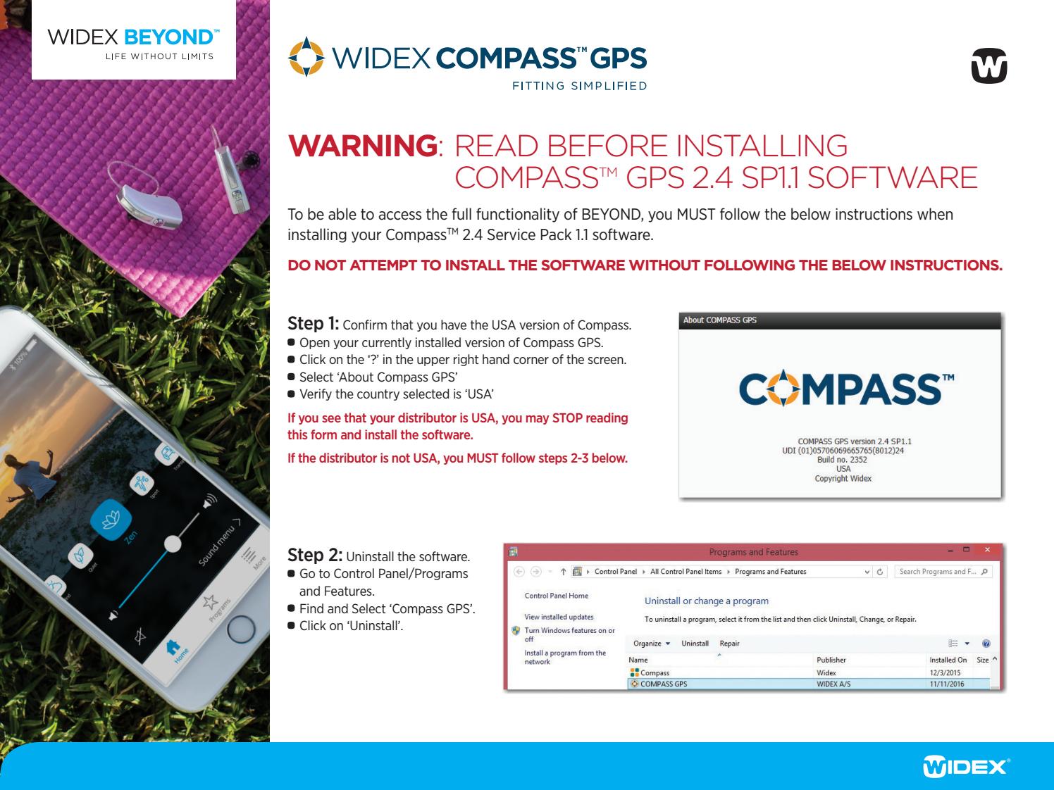 DFL_Compass GPS 2.4 SP1.1 Instructions_0917 by Widex USA - Issuu