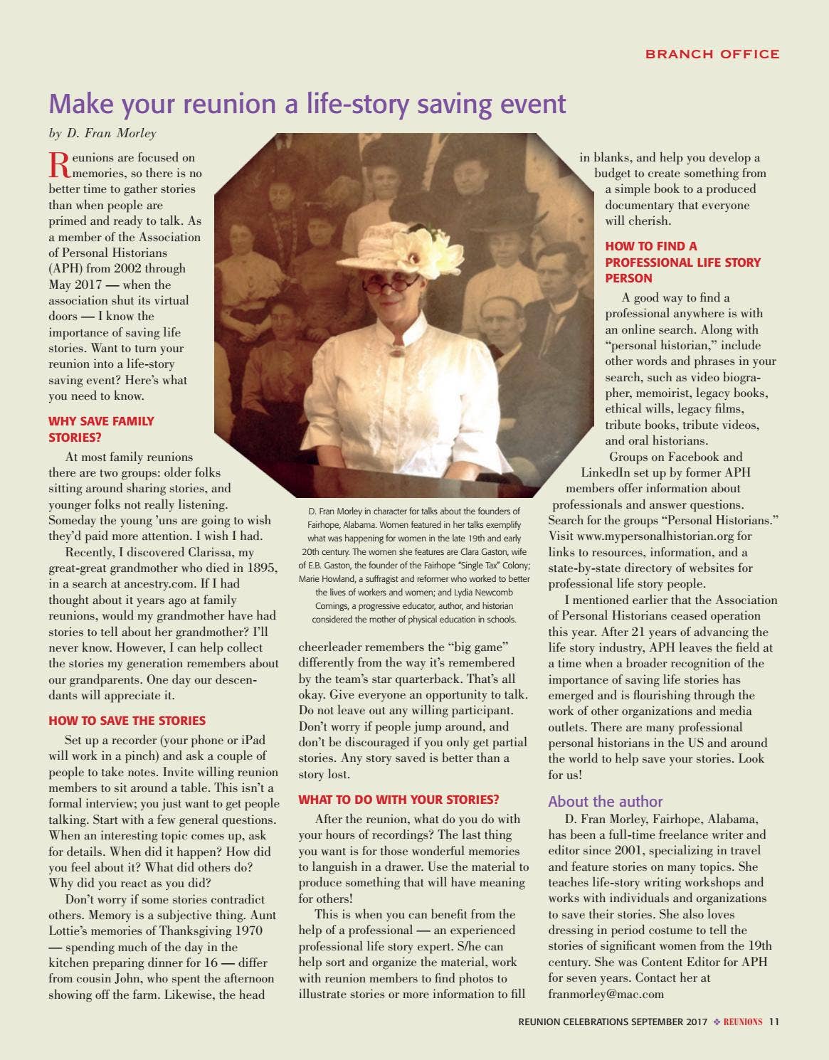Reunions Magazine Volume 27, Number 2. September 2017 (SOLD OUT) by ...