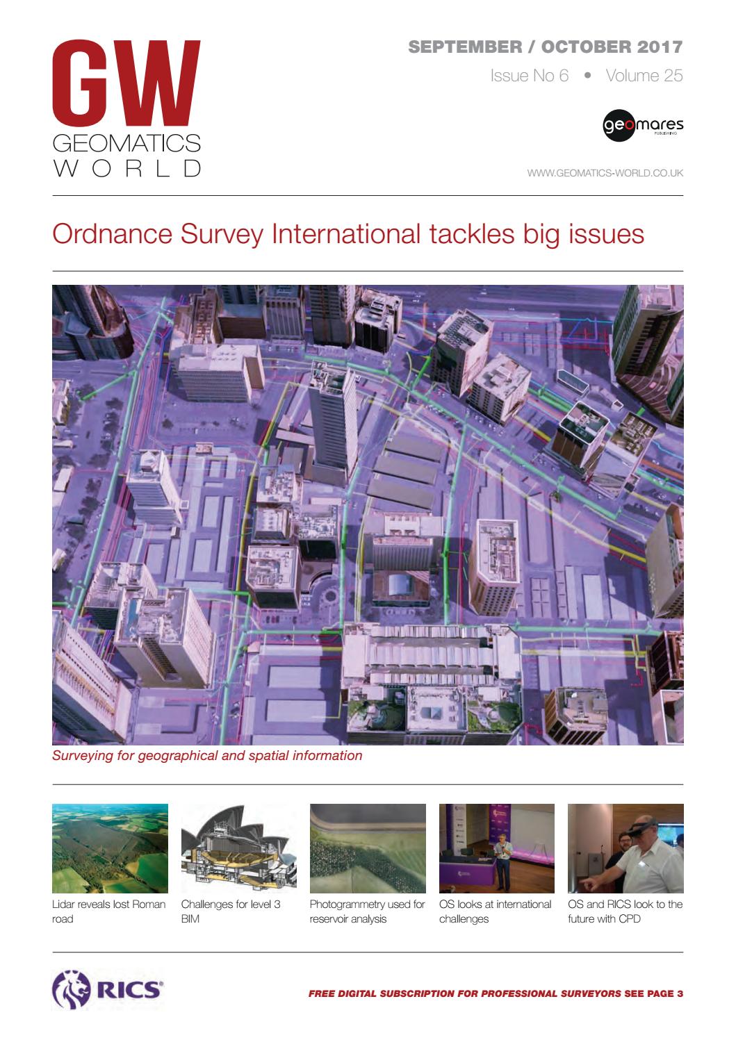Geomatics world september october 2017 by Geomares Publishing - Issuu
