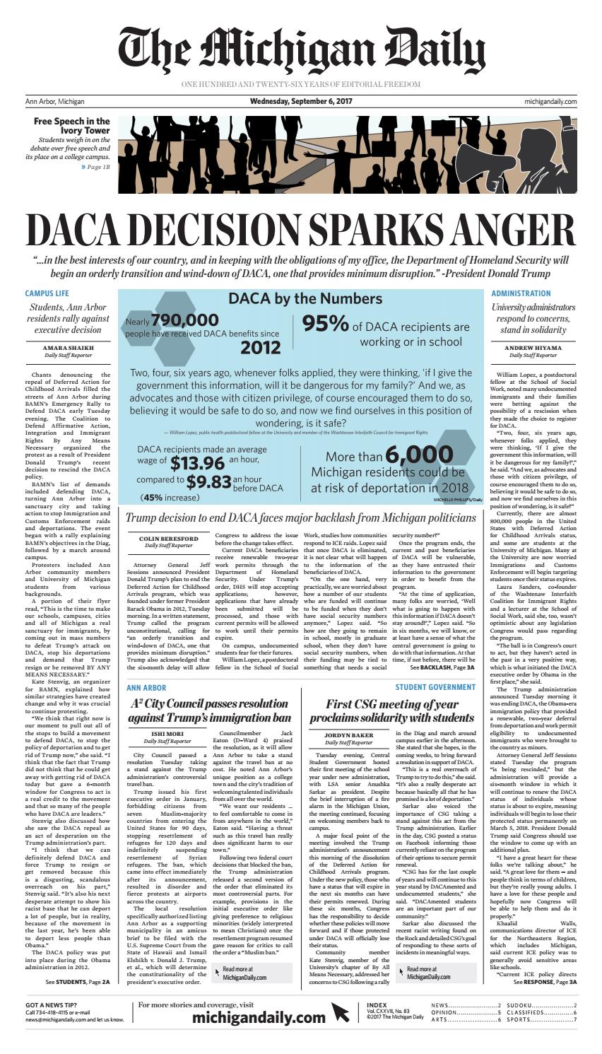2017-09-06 by The Michigan Daily - Issuu