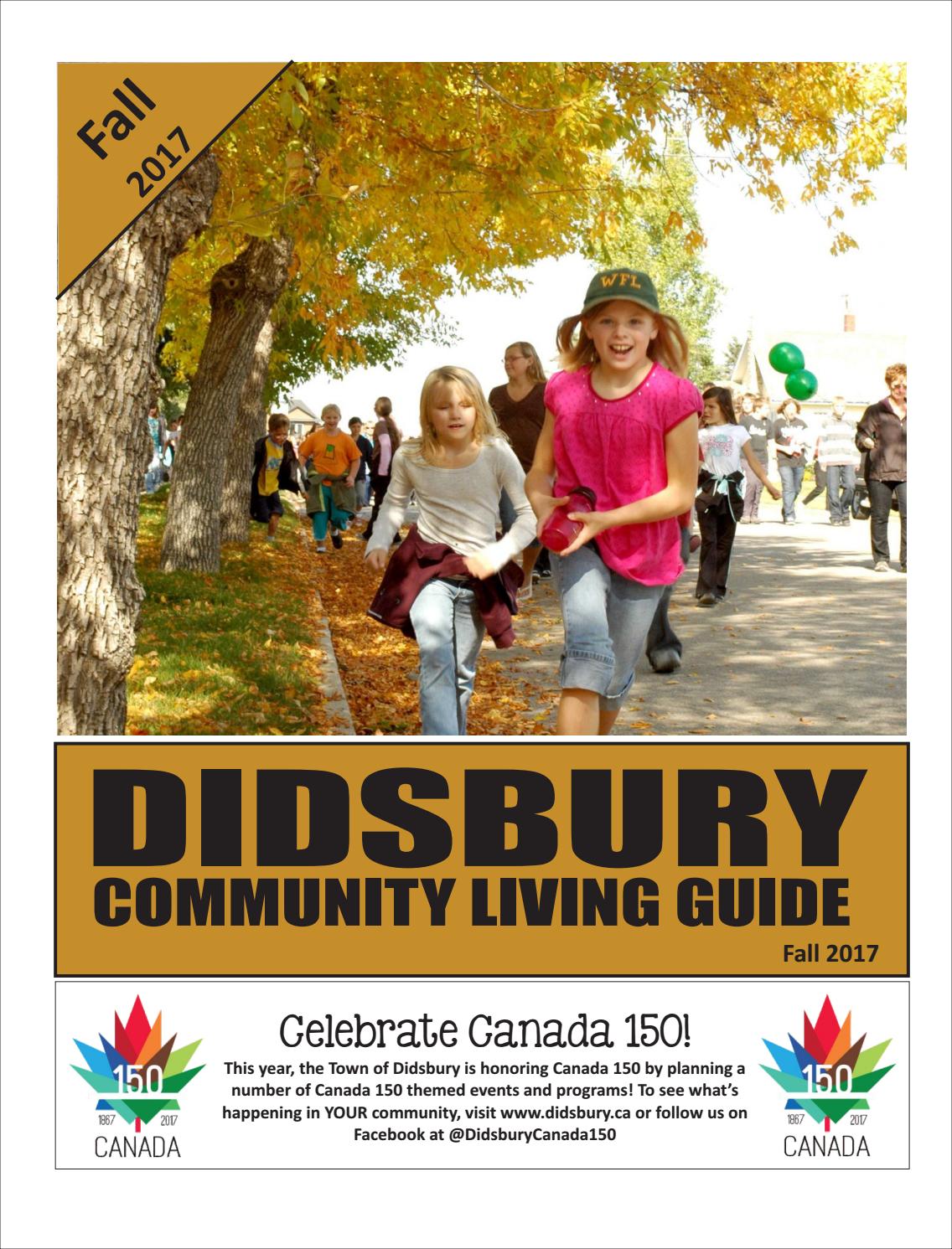Didsbury Community Living Guide - Fall Edition 2017 by Town of Didsbury ...