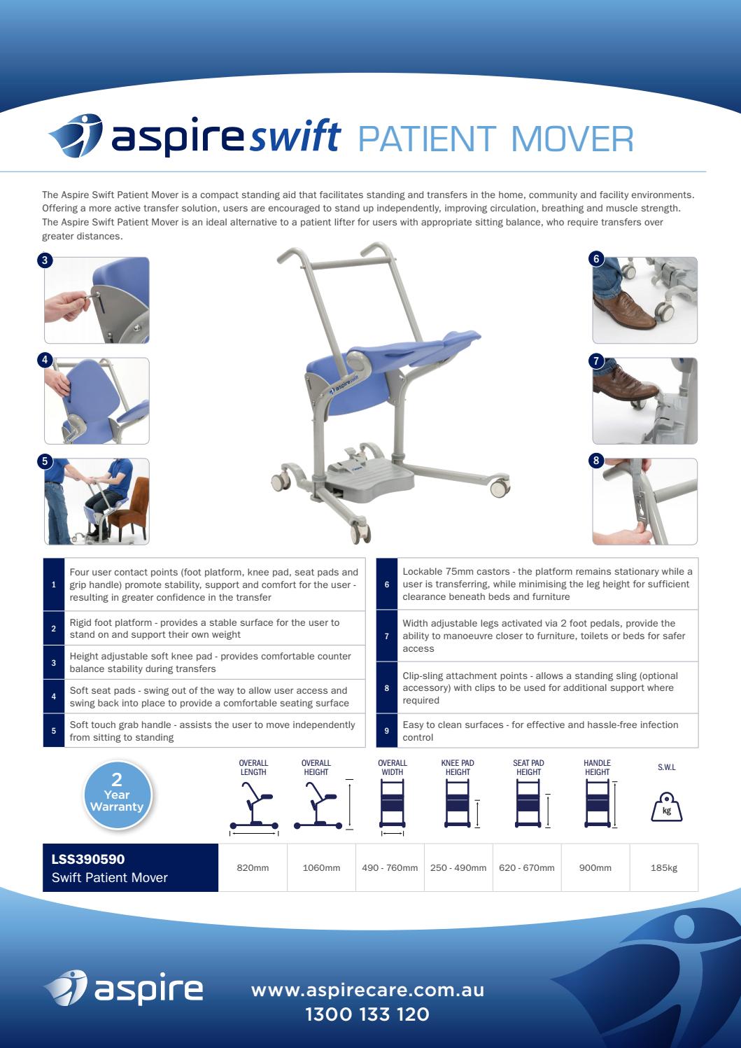 Aspire Swift Patient Mover by Aidacare - Issuu