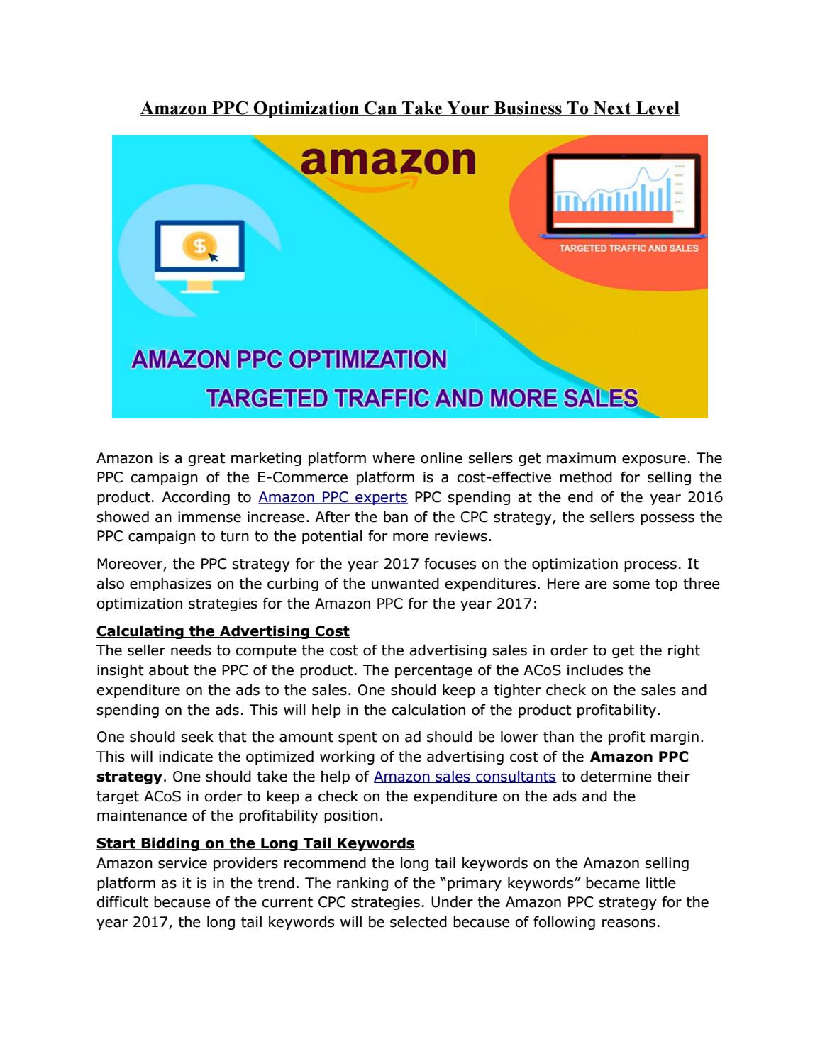 Amazon ppc optimization can take your business to next level by eStore Factory - Amazon ...