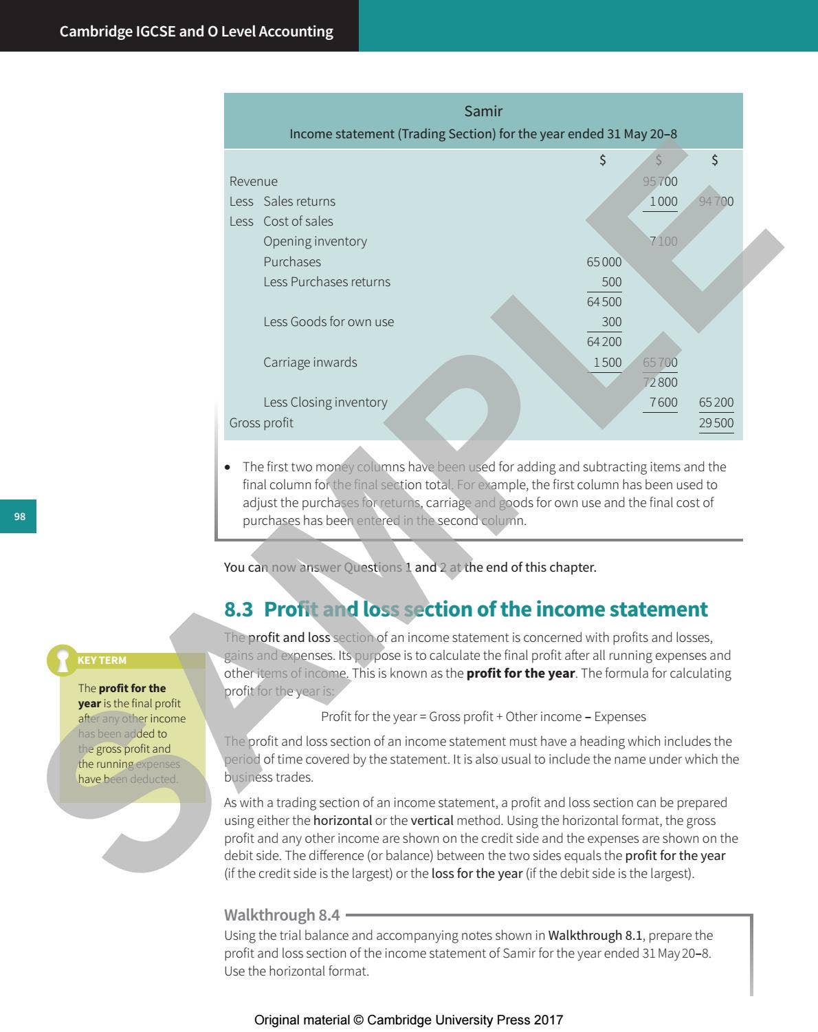 Preview Cambridge IGCSE Accounting Coursebook by Cambridge ...