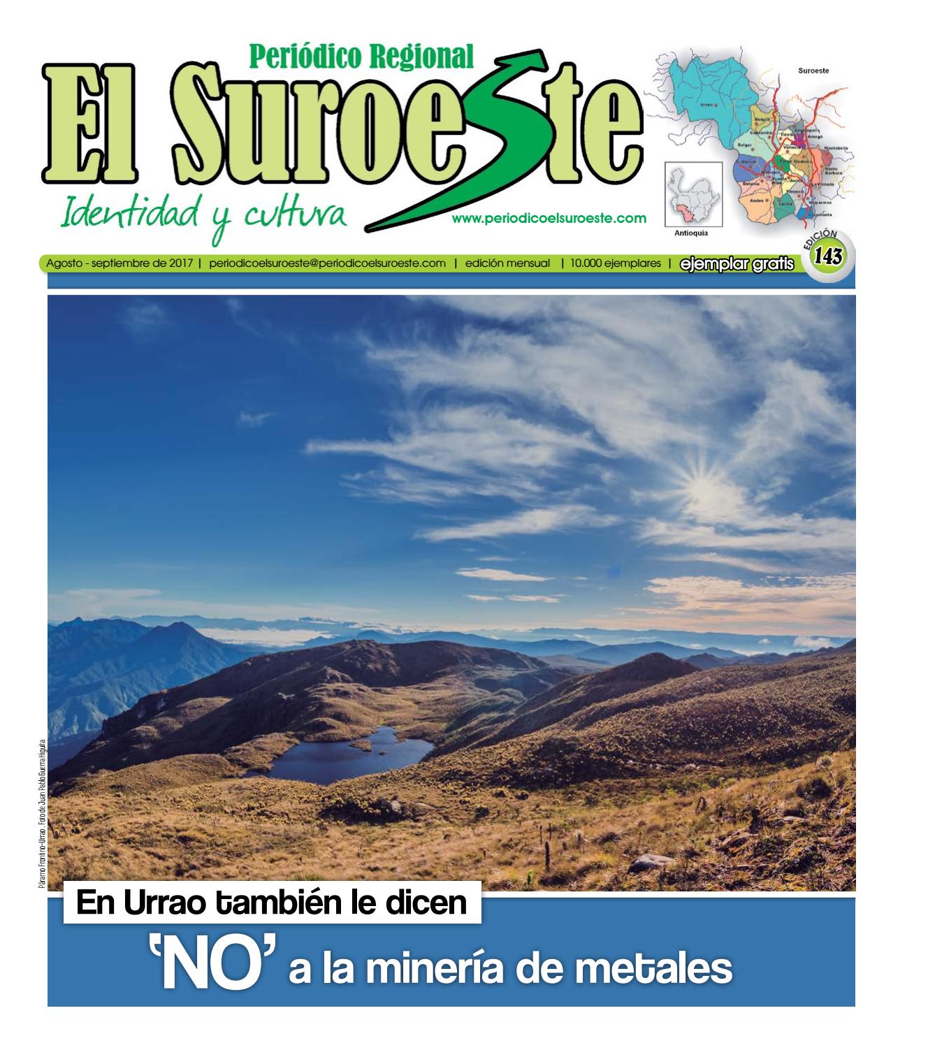 Periódico El Suroeste edición 143 agosto 2017 by Periódico EL SUROESTE ...