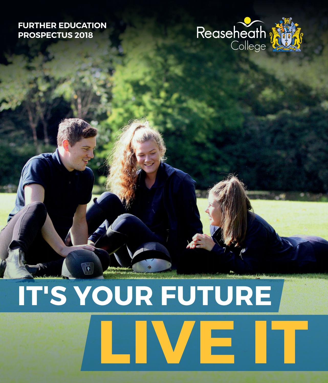 Reaseheath College Prospectus 2018 by Reaseheath College - Issuu