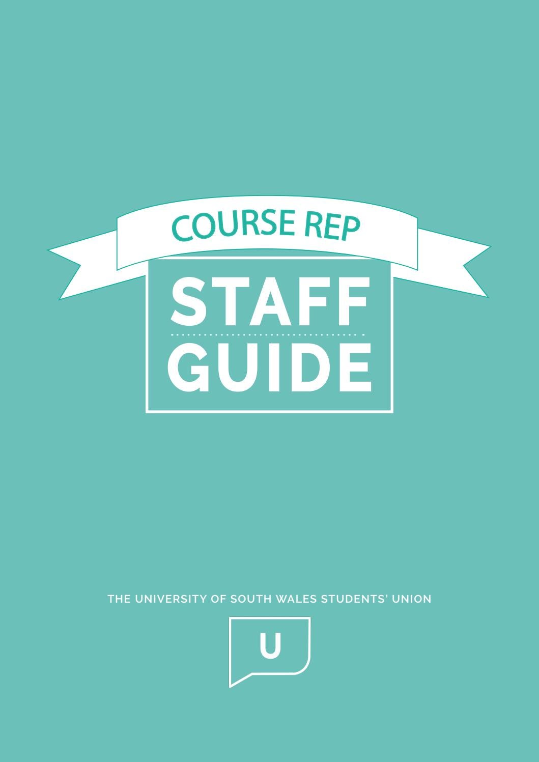 Course Representative Staff Guide 2017/18 by University of South Wales ...