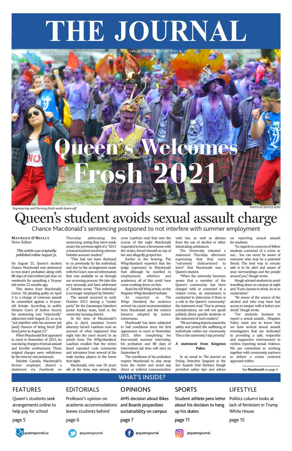 The Queen's Journal, Volume 145, Issue 4 by The Queen's Journal - Issuu