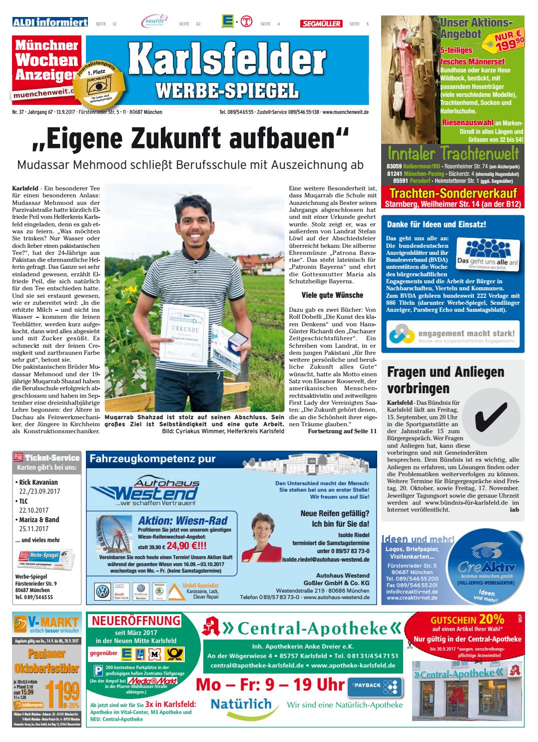 KW 37-2017 by Wochenanzeiger Medien GmbH - Issuu