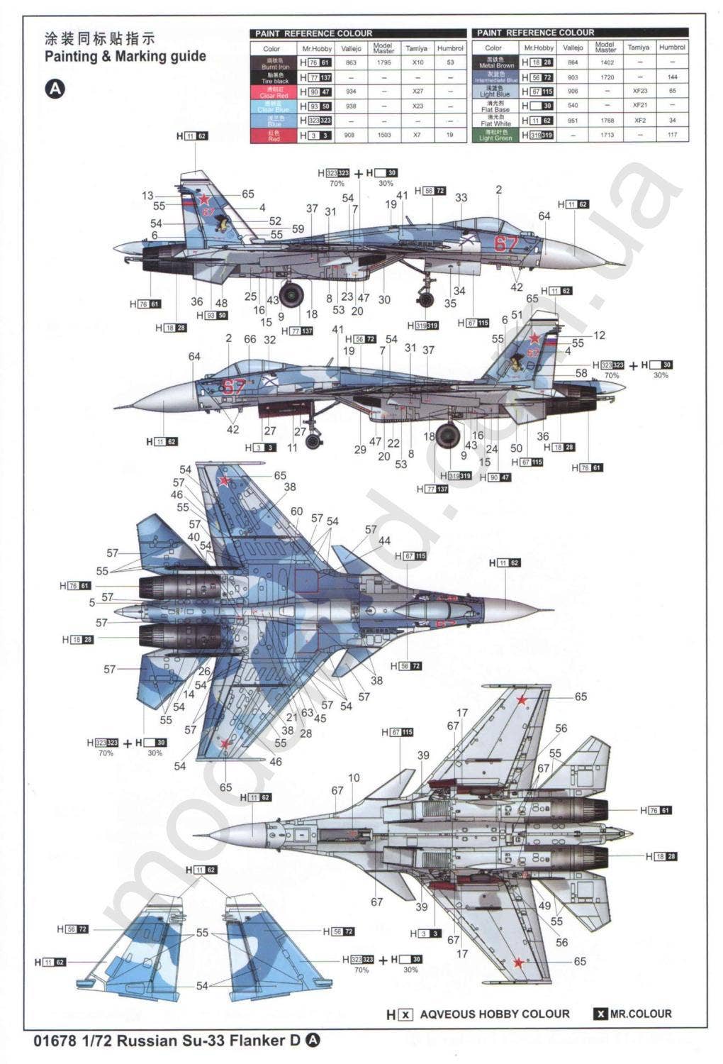 Trumpeter 01678 Су-33, схема сборки by Modeland - Issuu