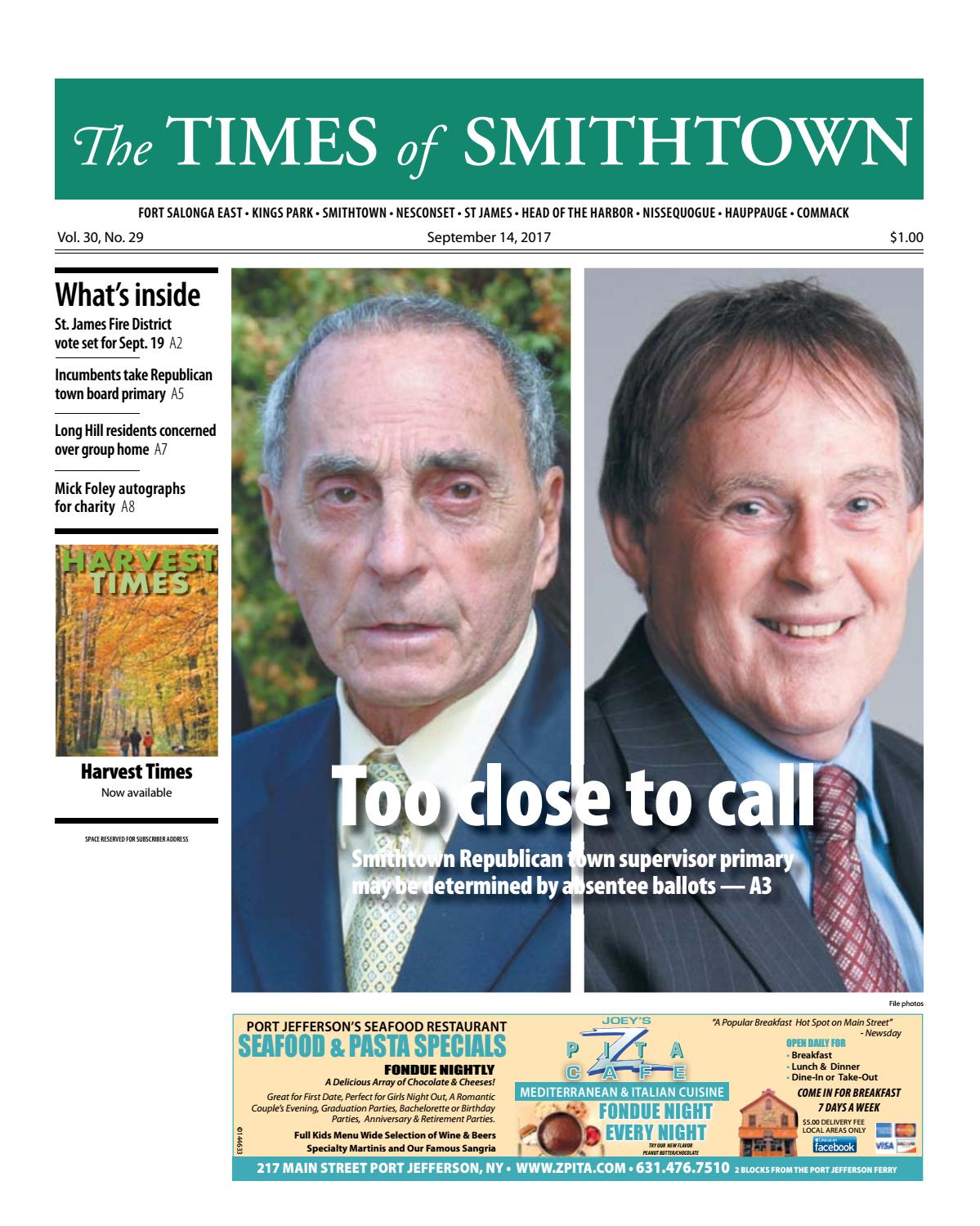 The Times of Smithtown - September 14, 2017 by TBR News Media - Issuu