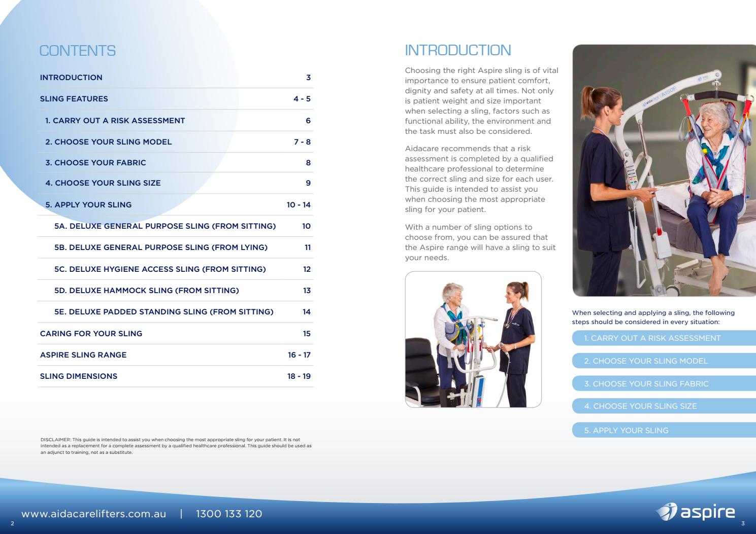 Aspire Sling Fitting & Safe Use guide by Aidacare - Issuu