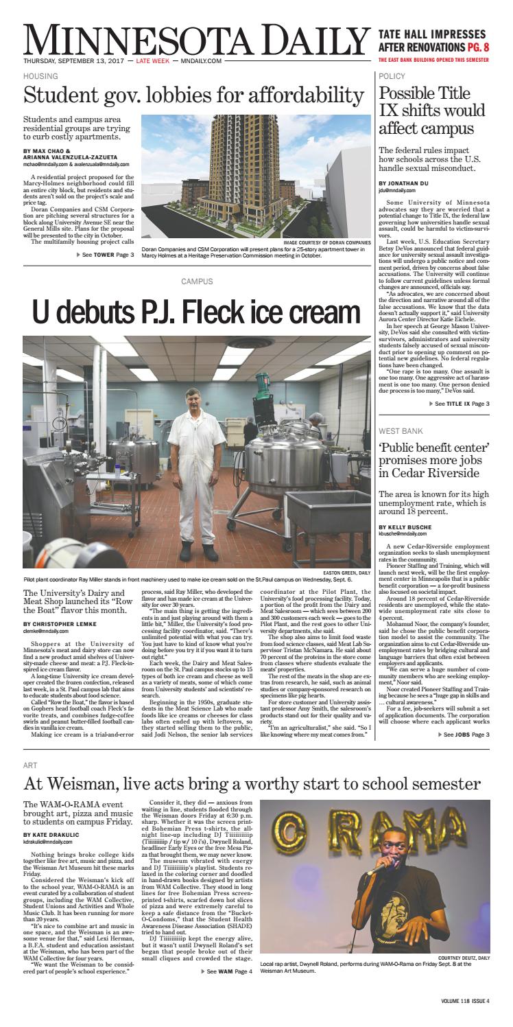 September 14, 2017 by The Minnesota Daily - Issuu