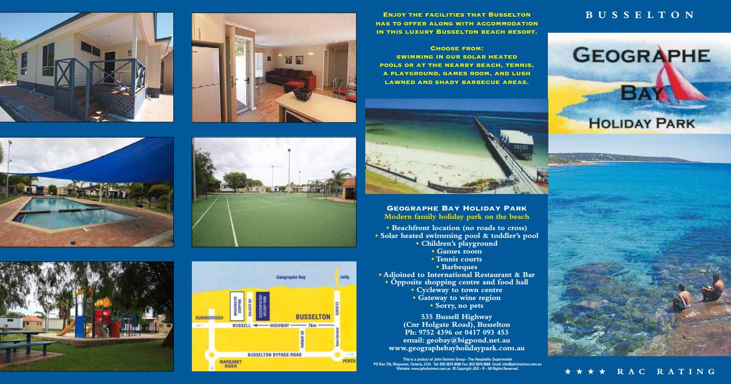 Geographe Bay Holiday Park by Just Brilliant Guides - Issuu