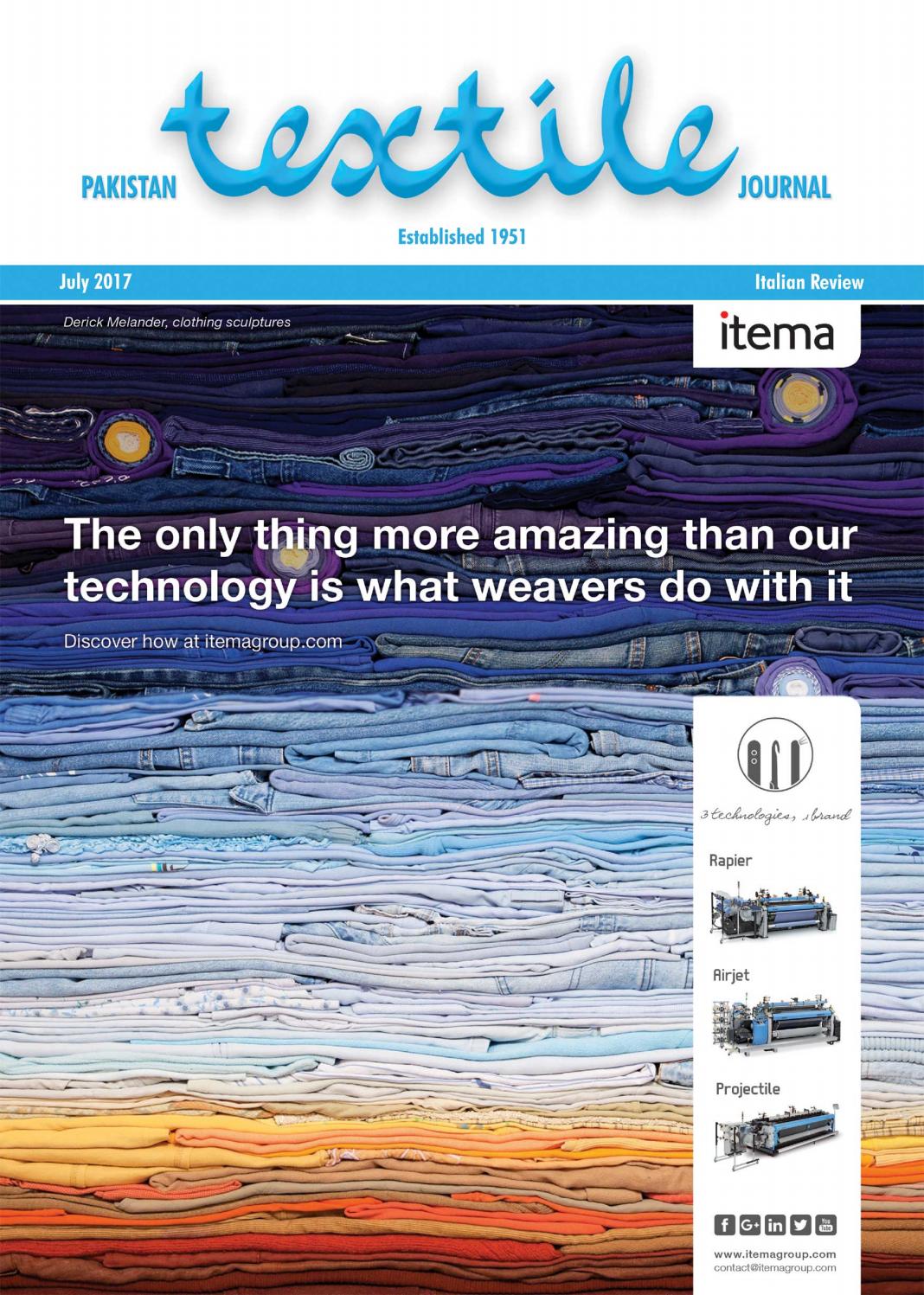 Pakistan Textile Journal, July 2017 by Pakistan Textile Journal - Issuu