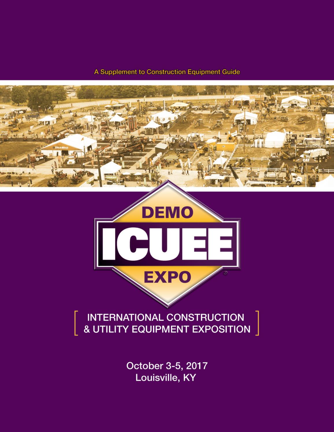 ICUEE Demo Expo 2017 by Construction Equipment Guide - Issuu
