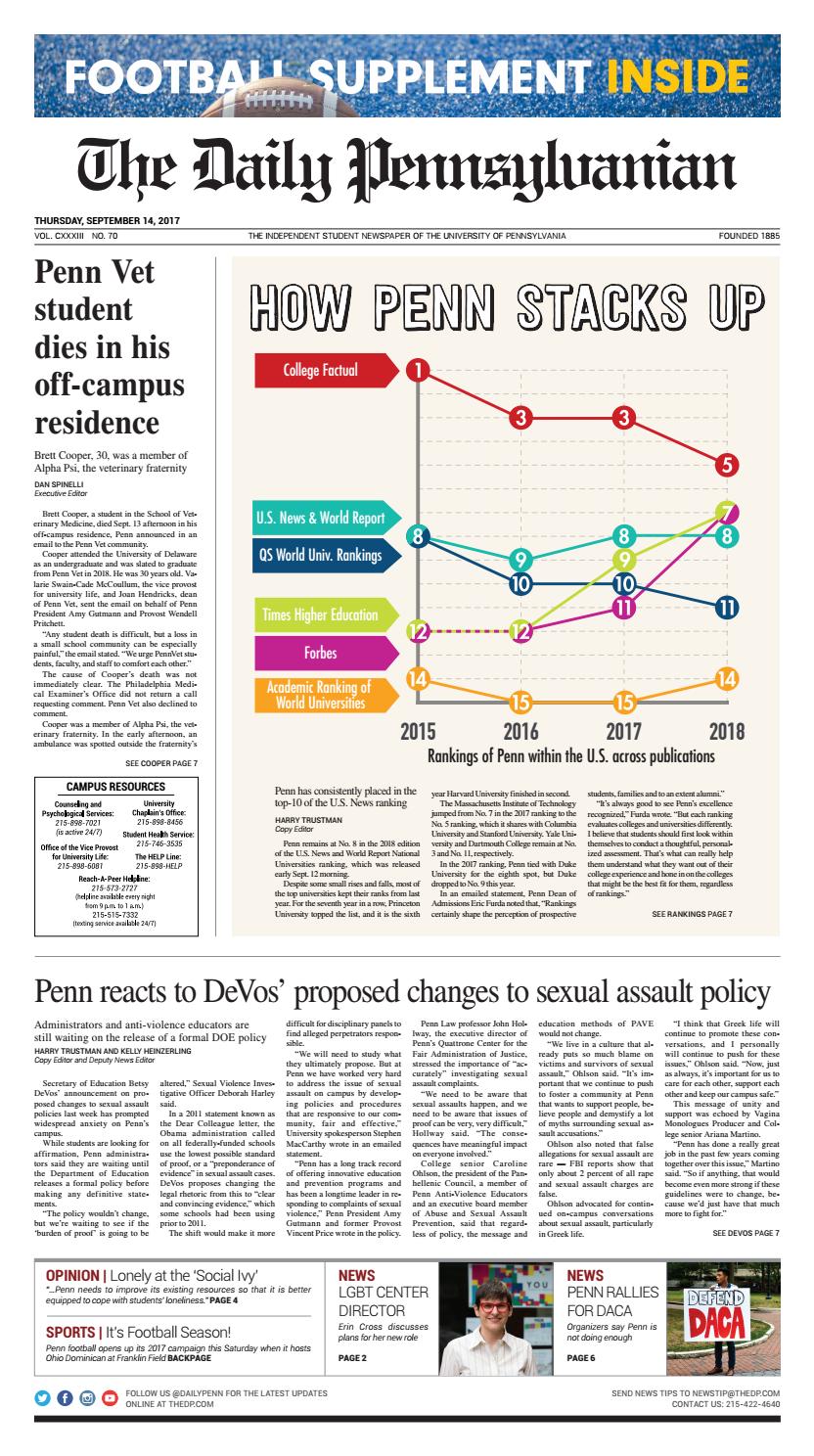 September 14, 2017 by The Daily Pennsylvanian - Issuu