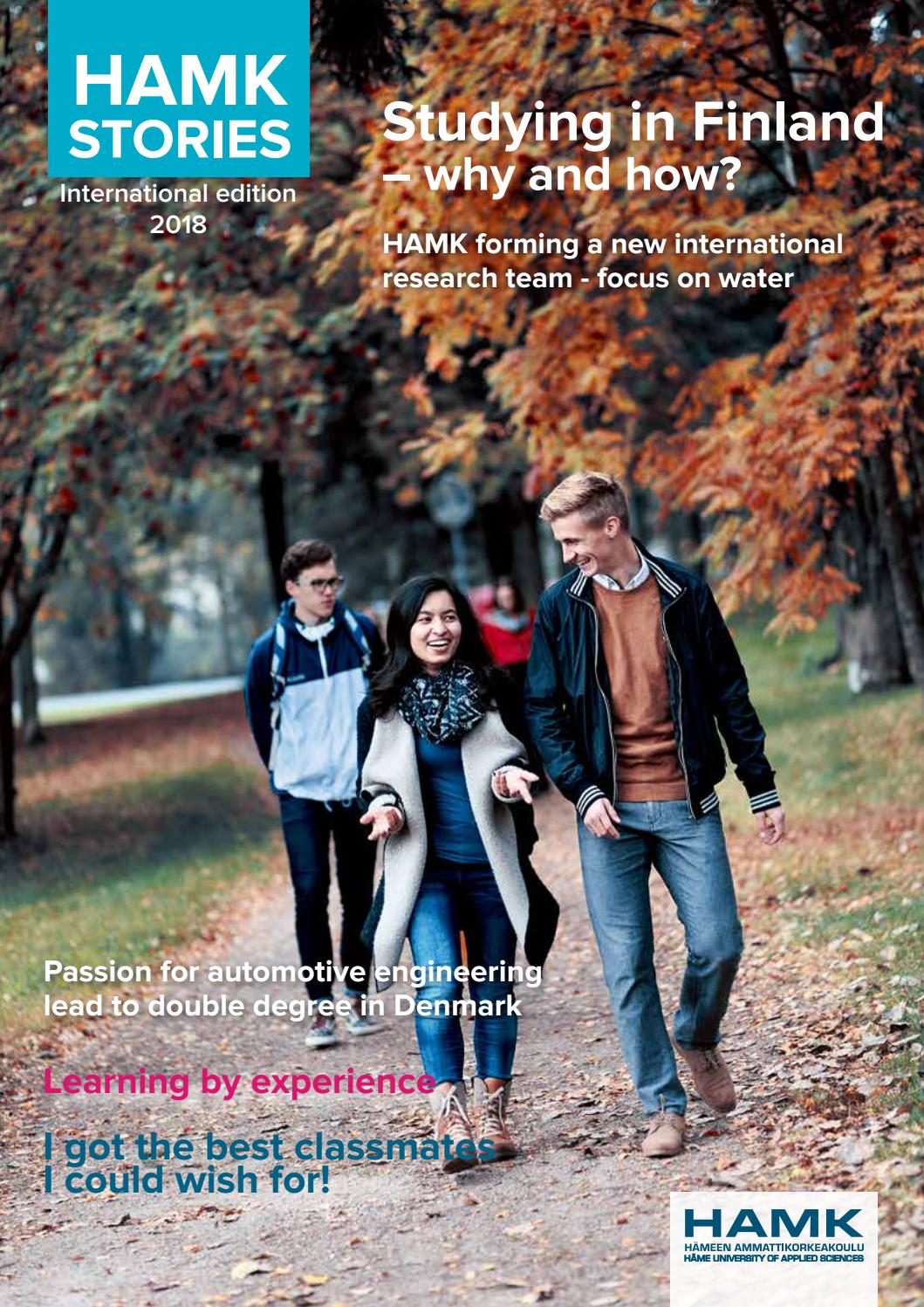 HAMK Stories international 2018 by Häme University of Applied Sciences, HAMK - Issuu
