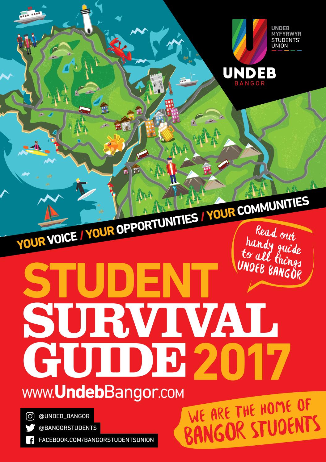 Undeb Bangor Student Survival Guide 2017! by Undeb Bangor - Issuu