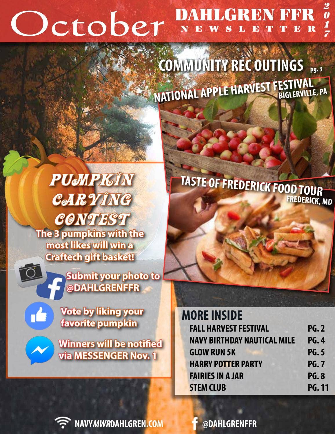 October Fleet & Family Readiness MWR Newsletter by Dahlgren Marketing ...