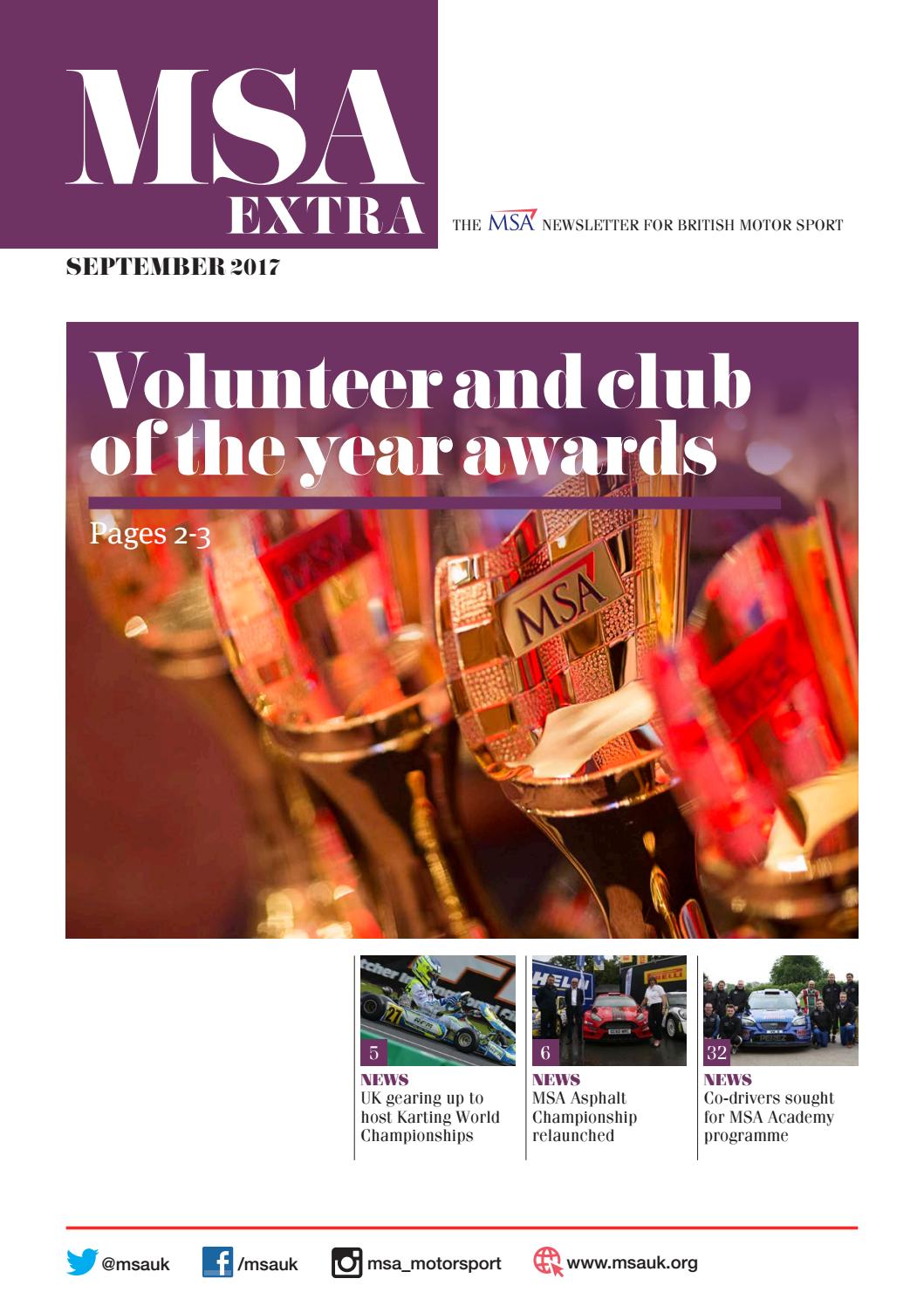 MSA Extra, September 2017 by Motorsport UK - Issuu