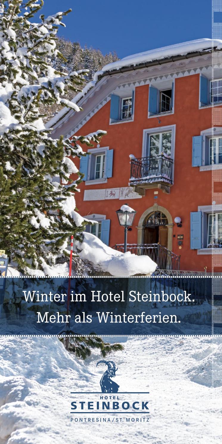Hotel Steinbock Pontresina Winterbroschüre 2017/18 by Hotel Walther ...