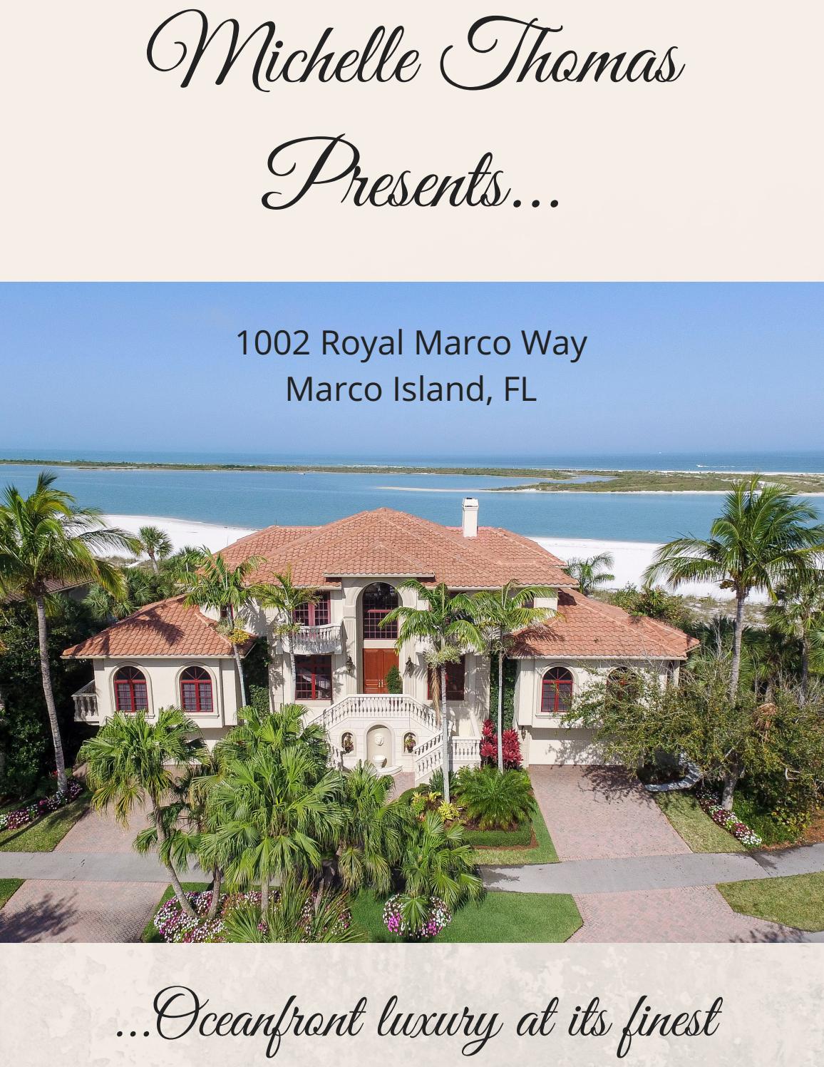 1002 Royal Marco Way - Marco Island, FL by Michelle Thomas - Issuu