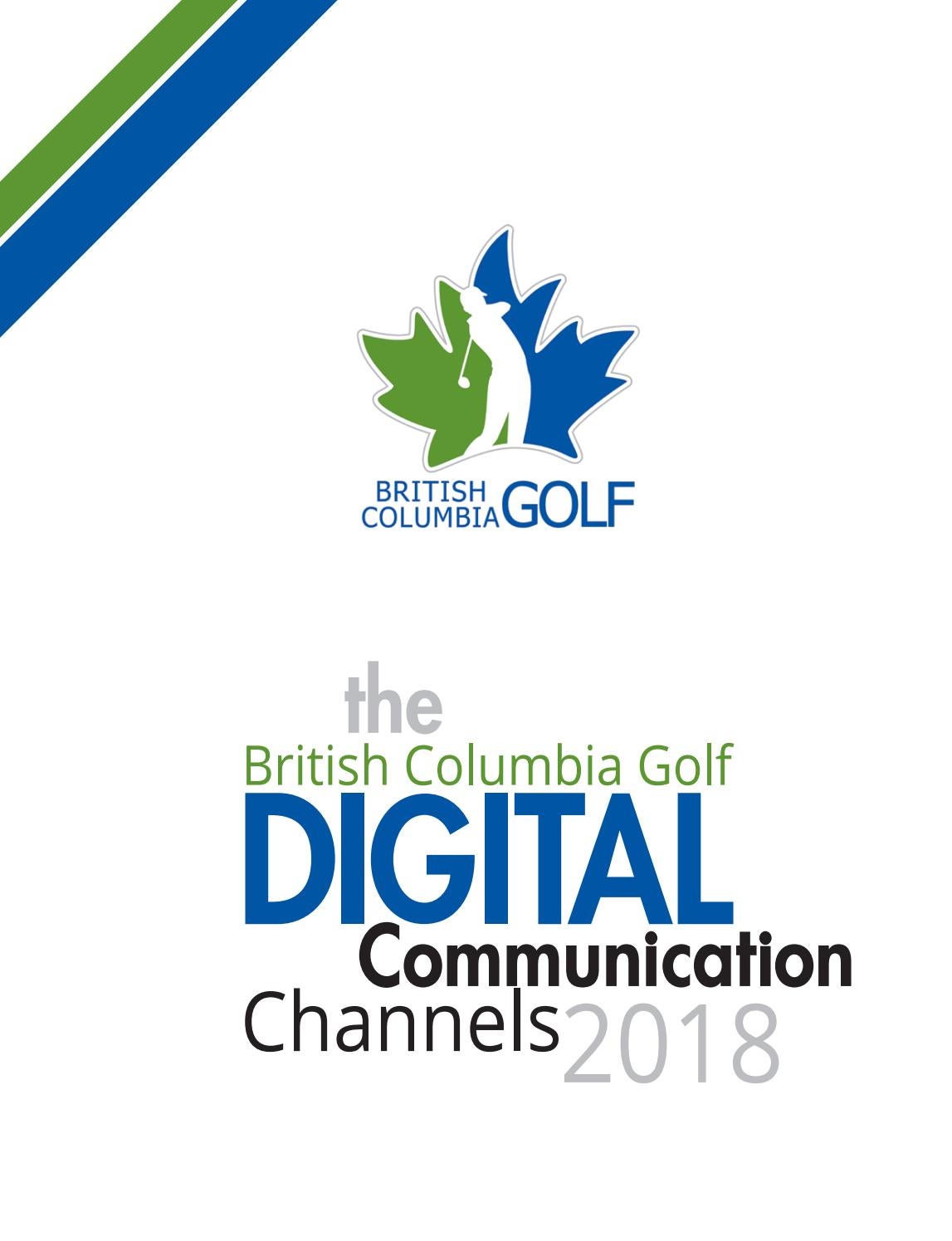 British Columbia Golf Digital Communication Channels 2018 by Inside ...