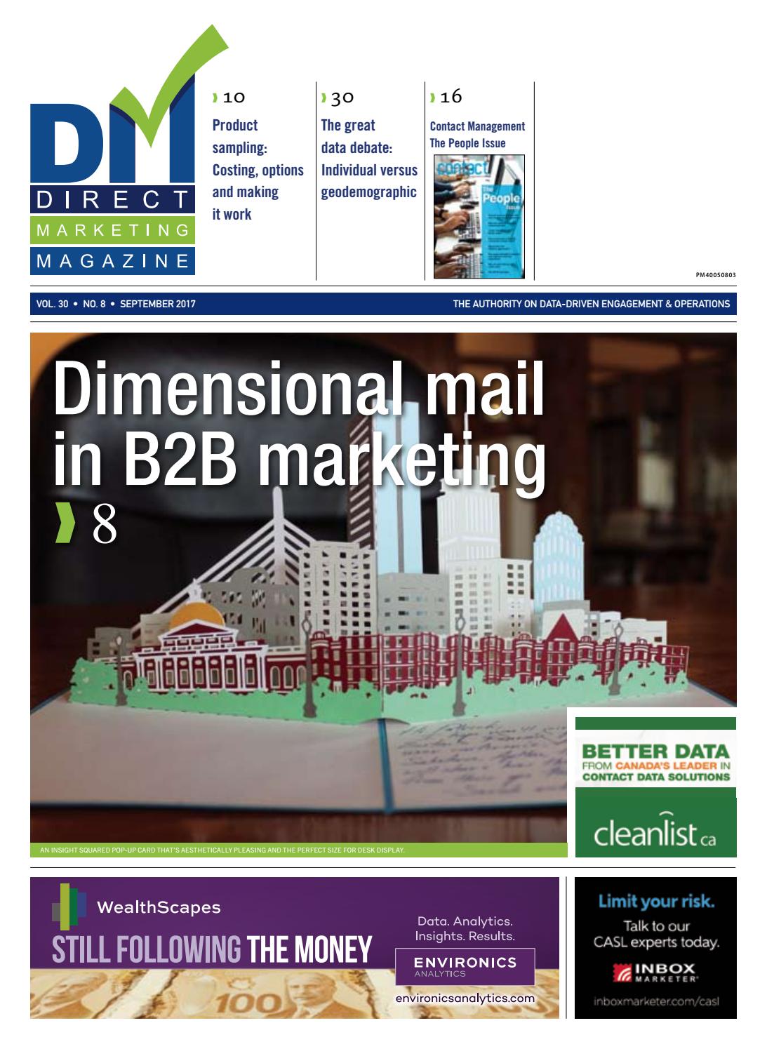 Direct Marketing Magazine September 2017 by Lloydmedia Inc - Issuu