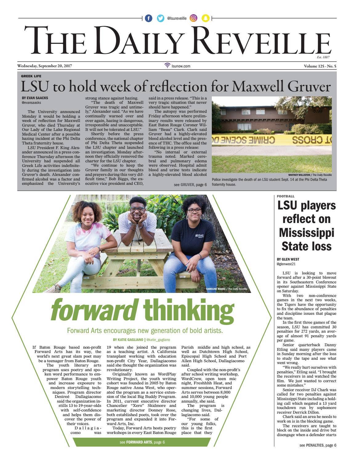 The Daily Reveille 09-20-17 by Reveille - Issuu