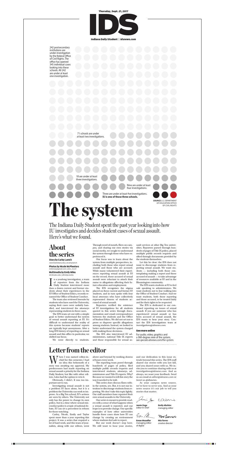 Thursday, Sept. 21, 2017 — The system by Indiana Daily Student ...