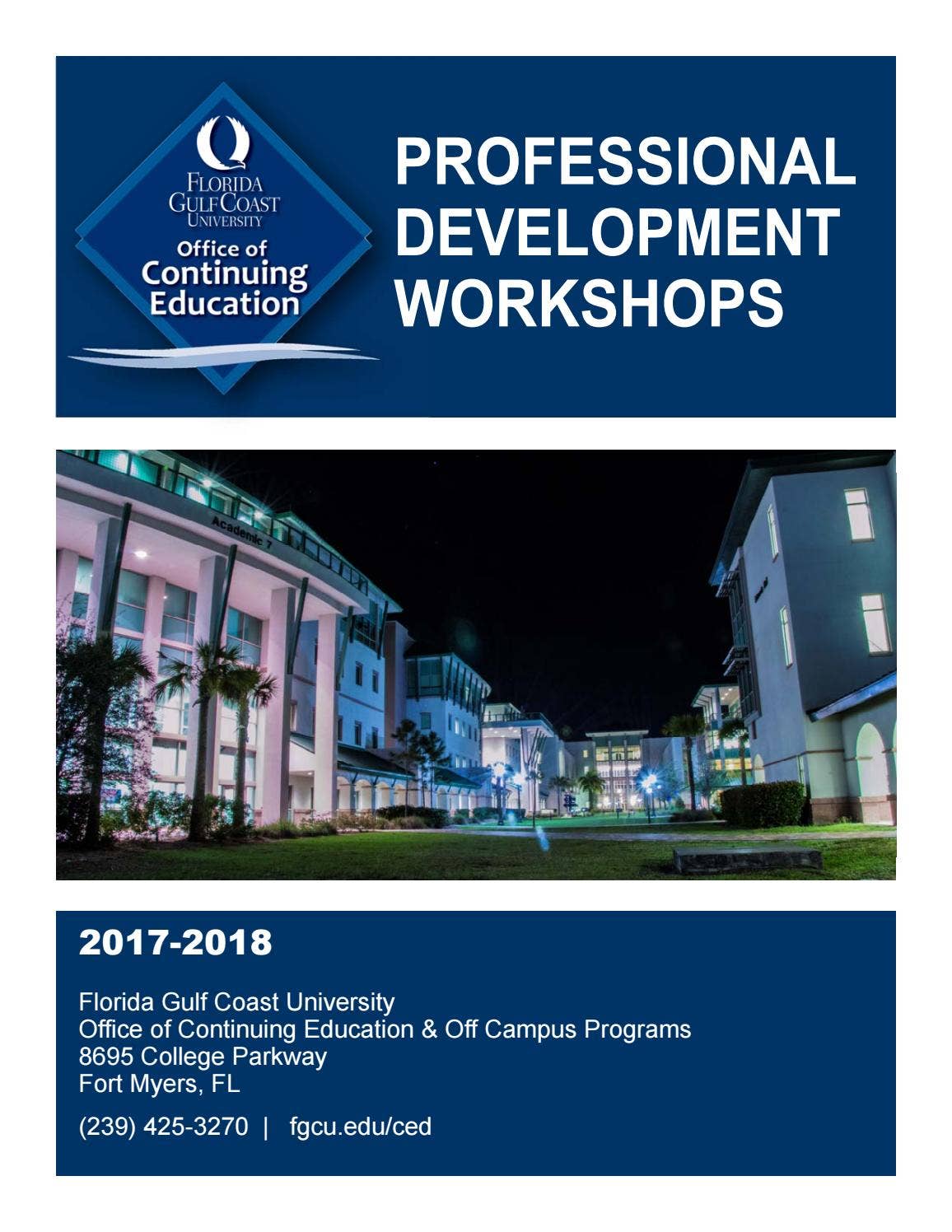 FGCU Professional Development Workshops Catalog by FGCU Academy ...