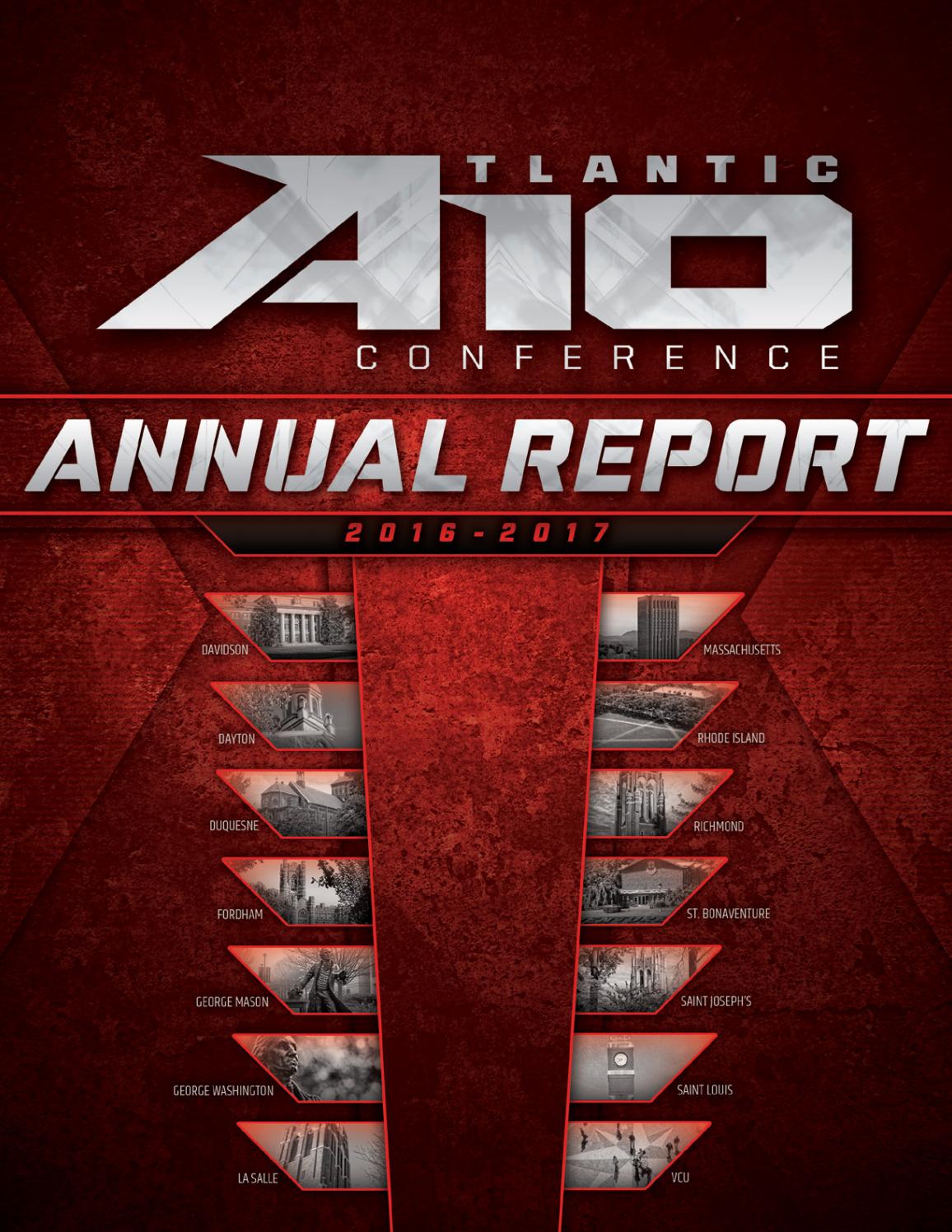 2016-17 Atlantic 10 Annual Report by Atlantic 10 Conference - Issuu