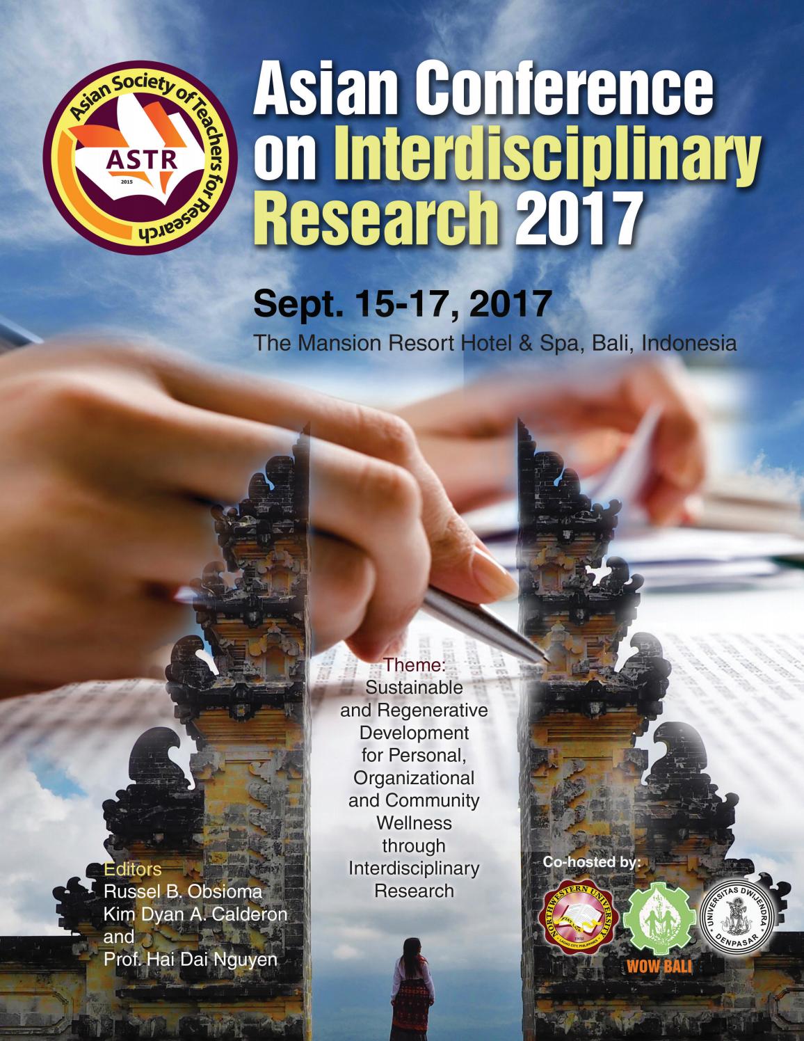Asian Conference on Interdisciplinary Research 2017 Book of Abstracts ...