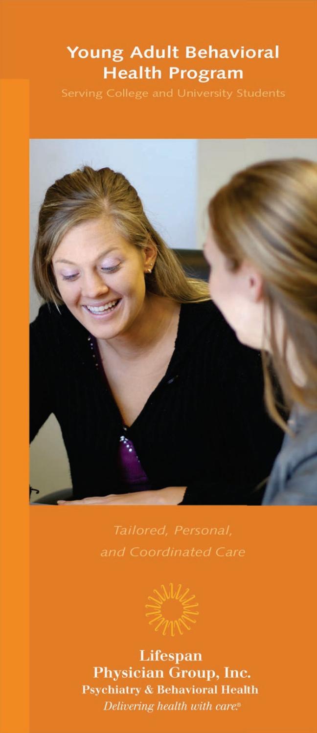 Young Adult Behavioral Health Program Brochure by Lifespan Health ...