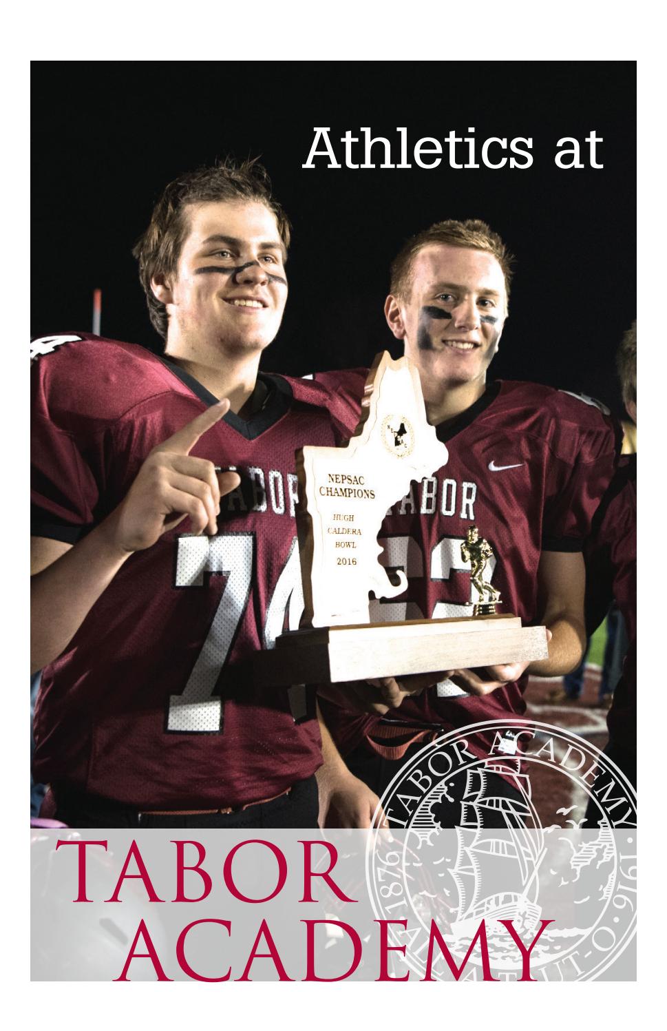 Tabor Athletics Brochure by Tabor Academy - Issuu