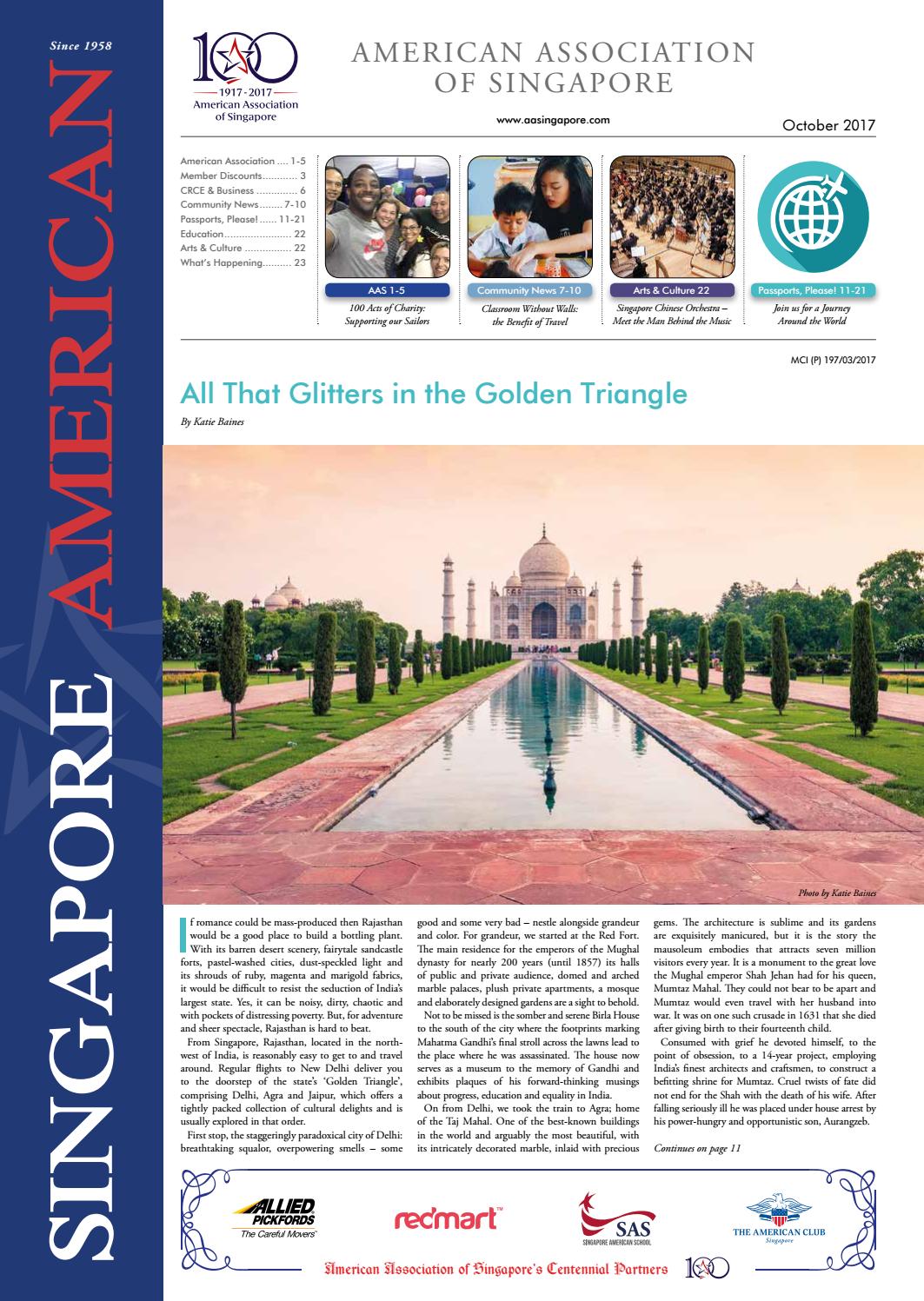 Singapore American Newspaper October 2017 by American Association of ...