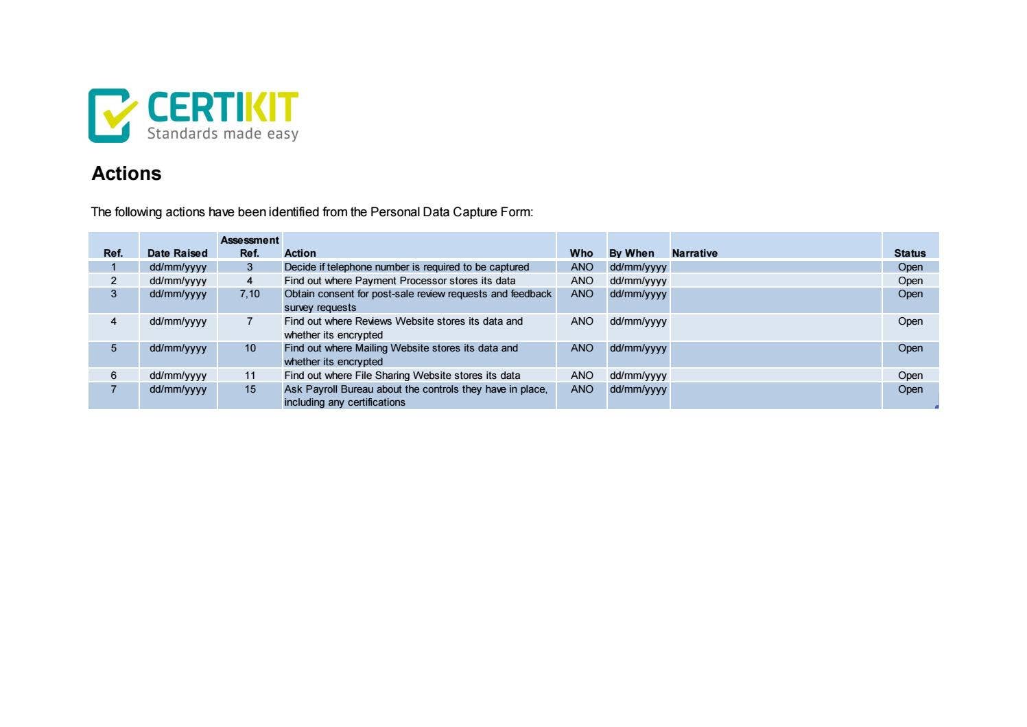 Example personal data capture form by CertiKit Limited - Issuu