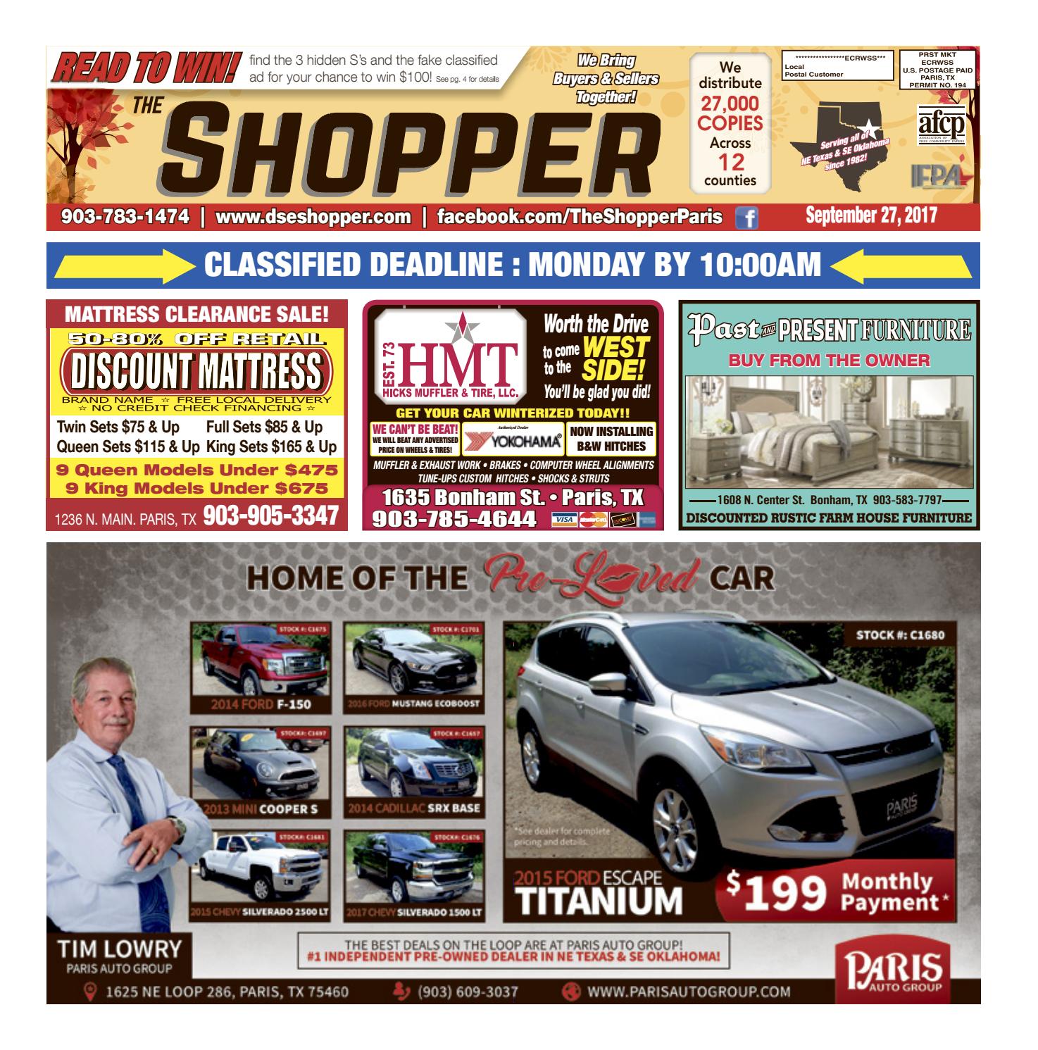 The Shopper 092717 by TheShopper - Issuu
