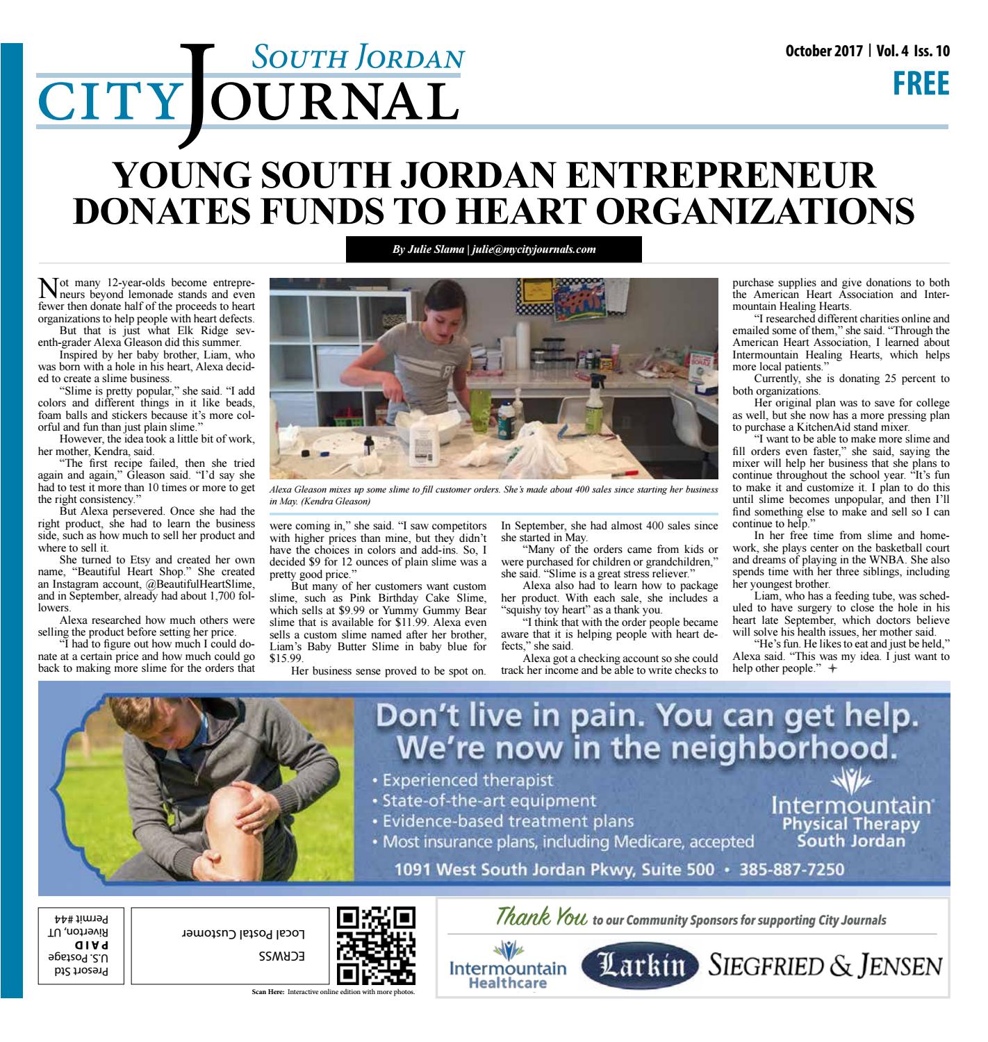 South Jordan City Journal - OCT 2017 by The City Journals - Issuu
